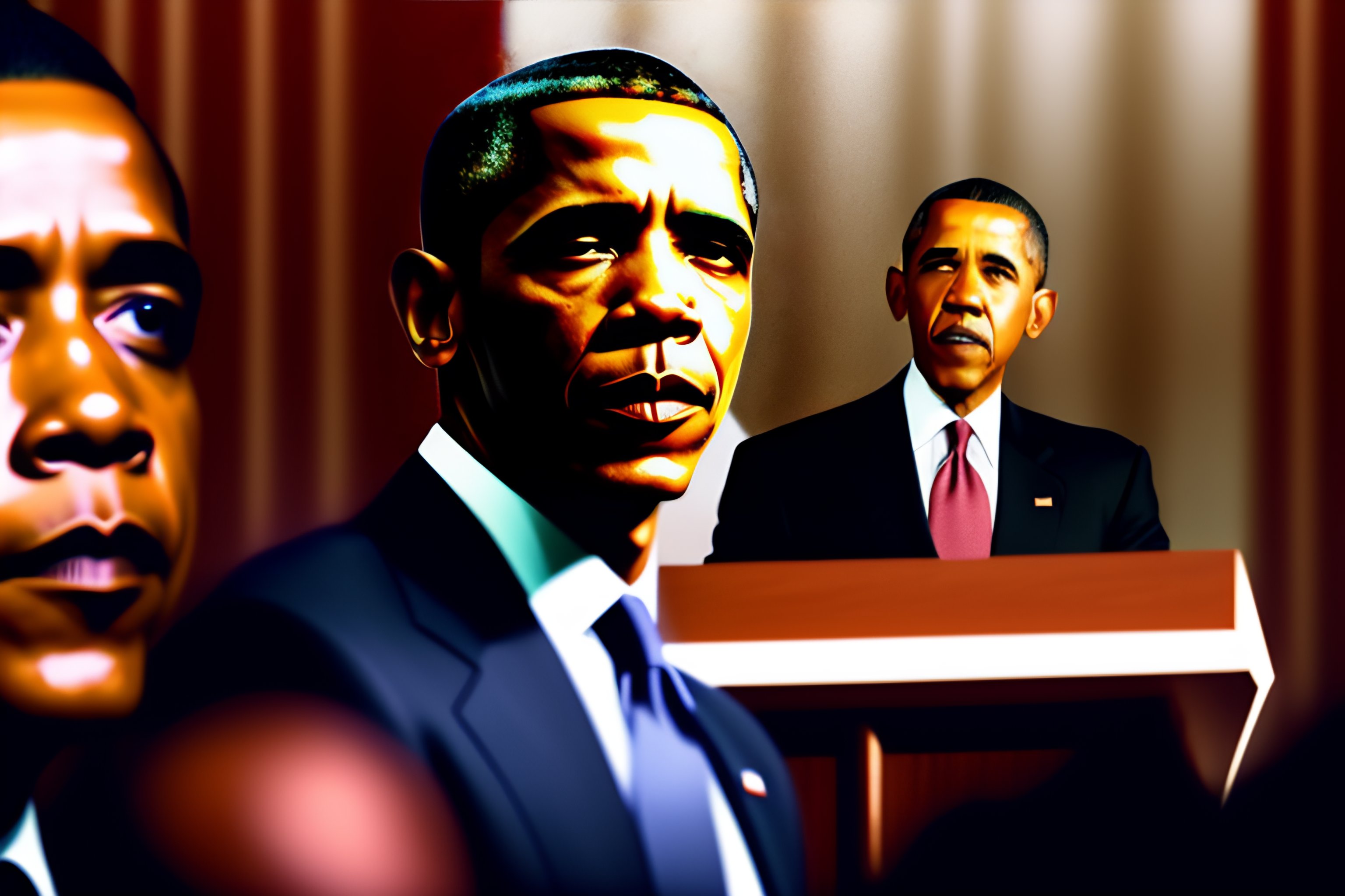 Lexica - Barack Obama, movie still thundercats, Wes Anderson