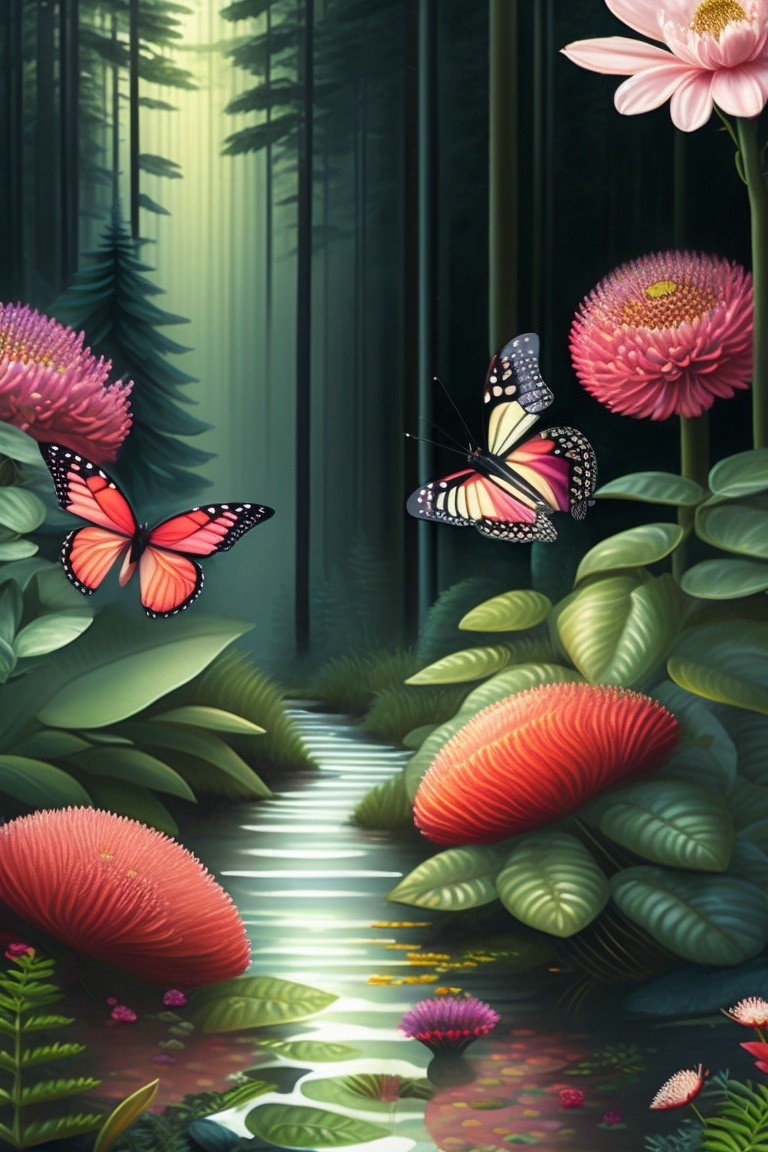 Lexica - Magic trippy strawberry jewel encrusted spiked flowers and ...