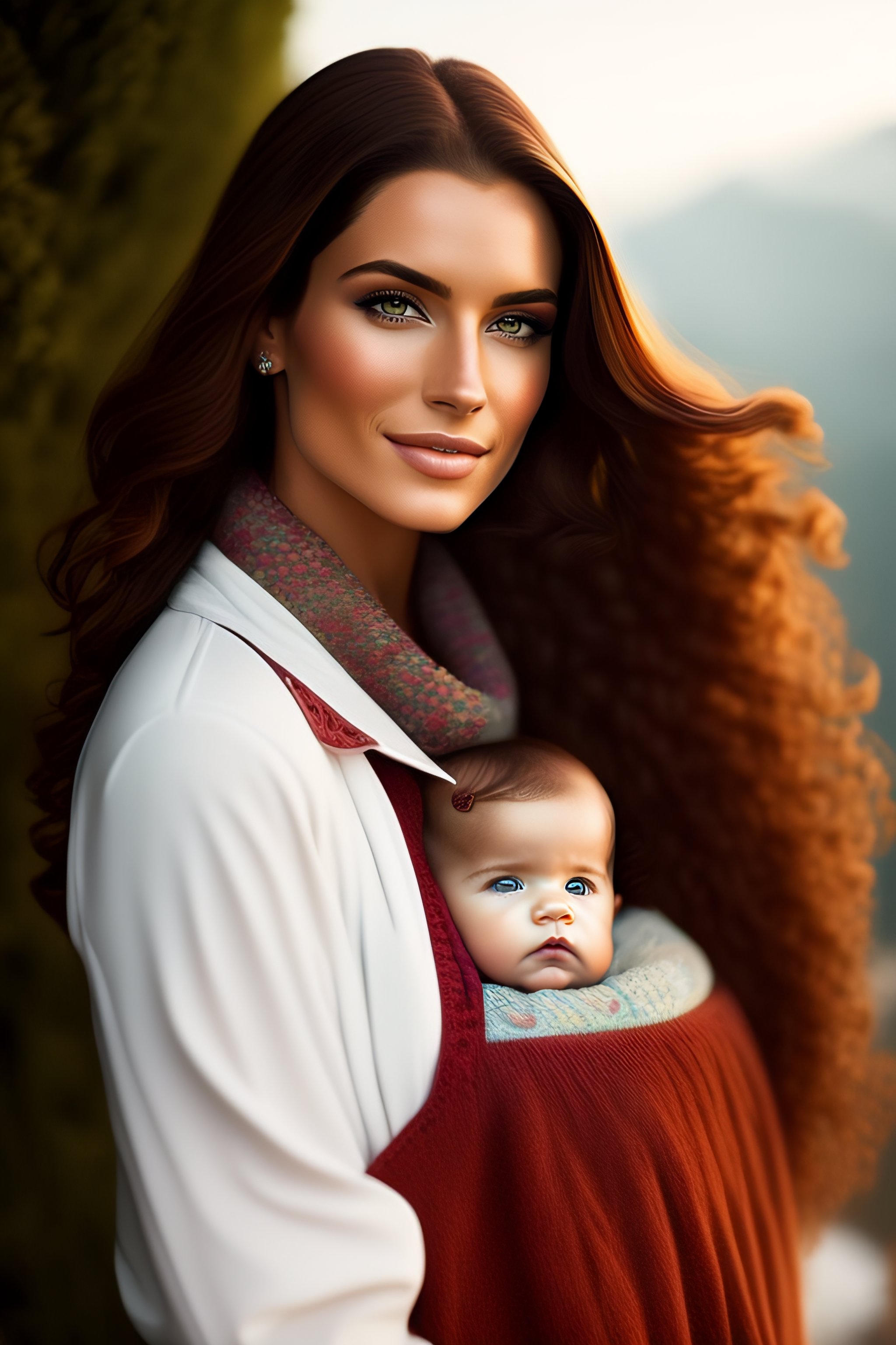 Lexica - A feminin woman that looks like a fusion of bella porch and ...