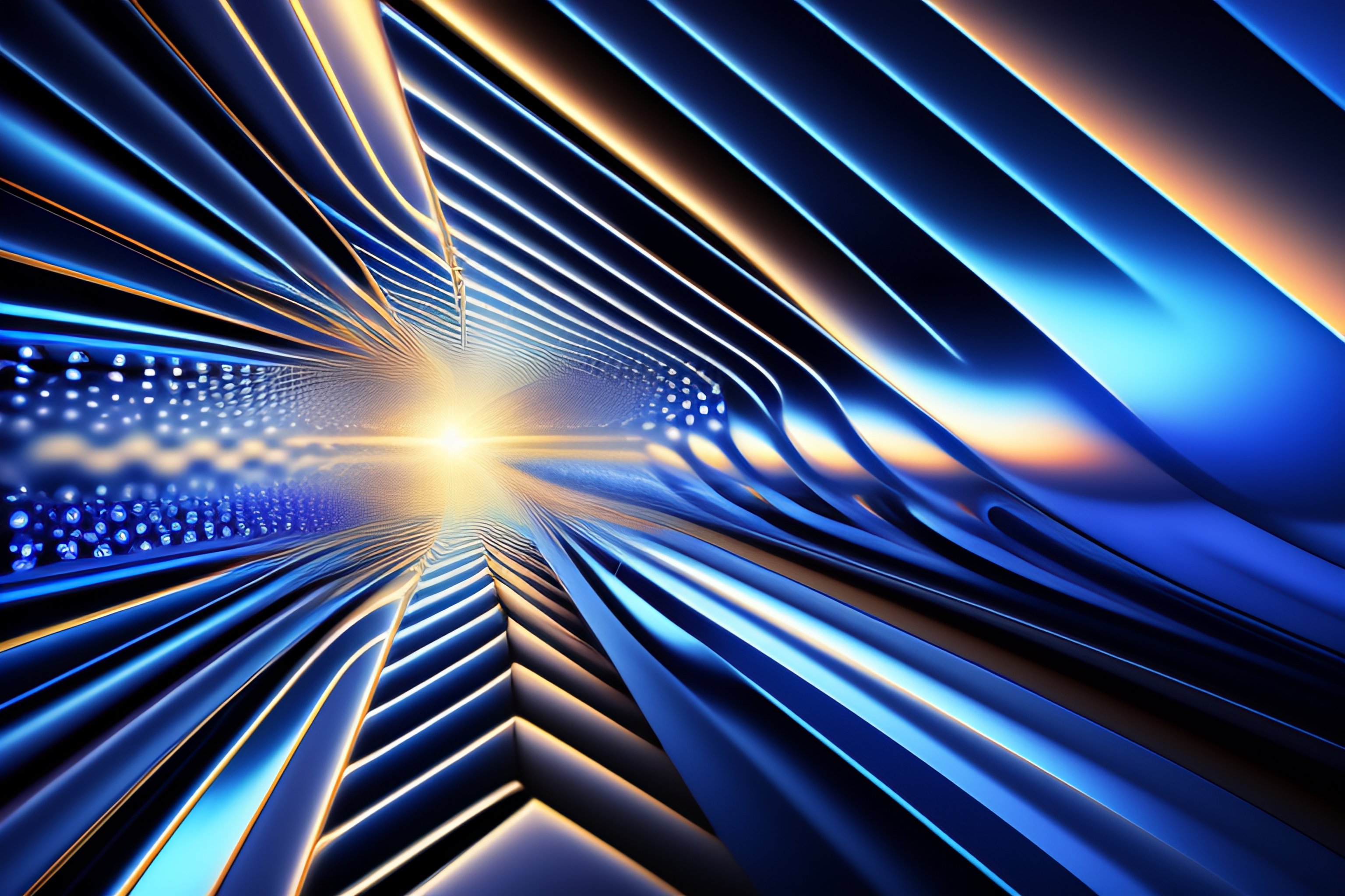 Lexica - Quantum background abstract on dark blue, straigt lines, dots