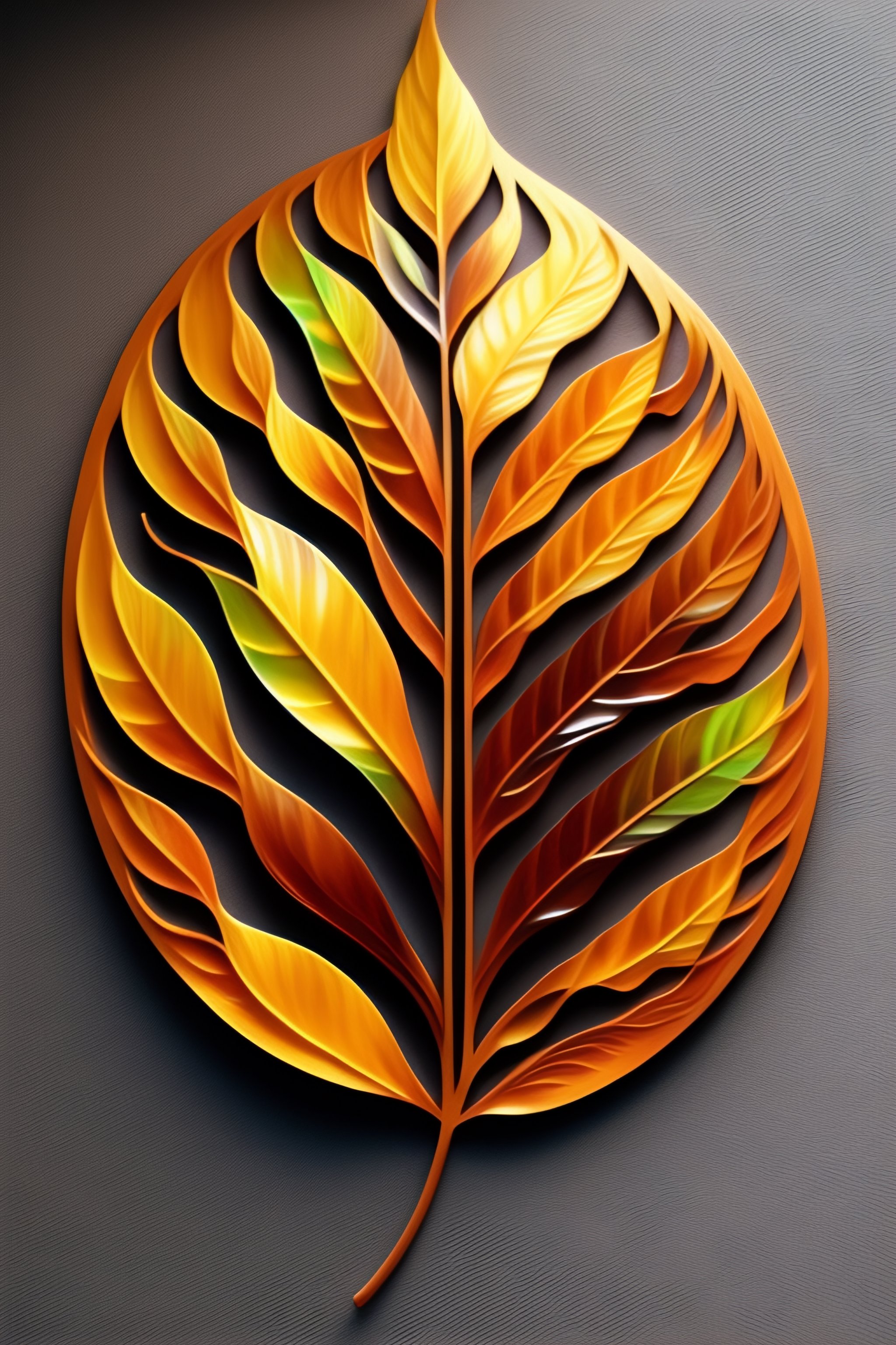Lexica - Boho Abstract Leaf Art, without shadows