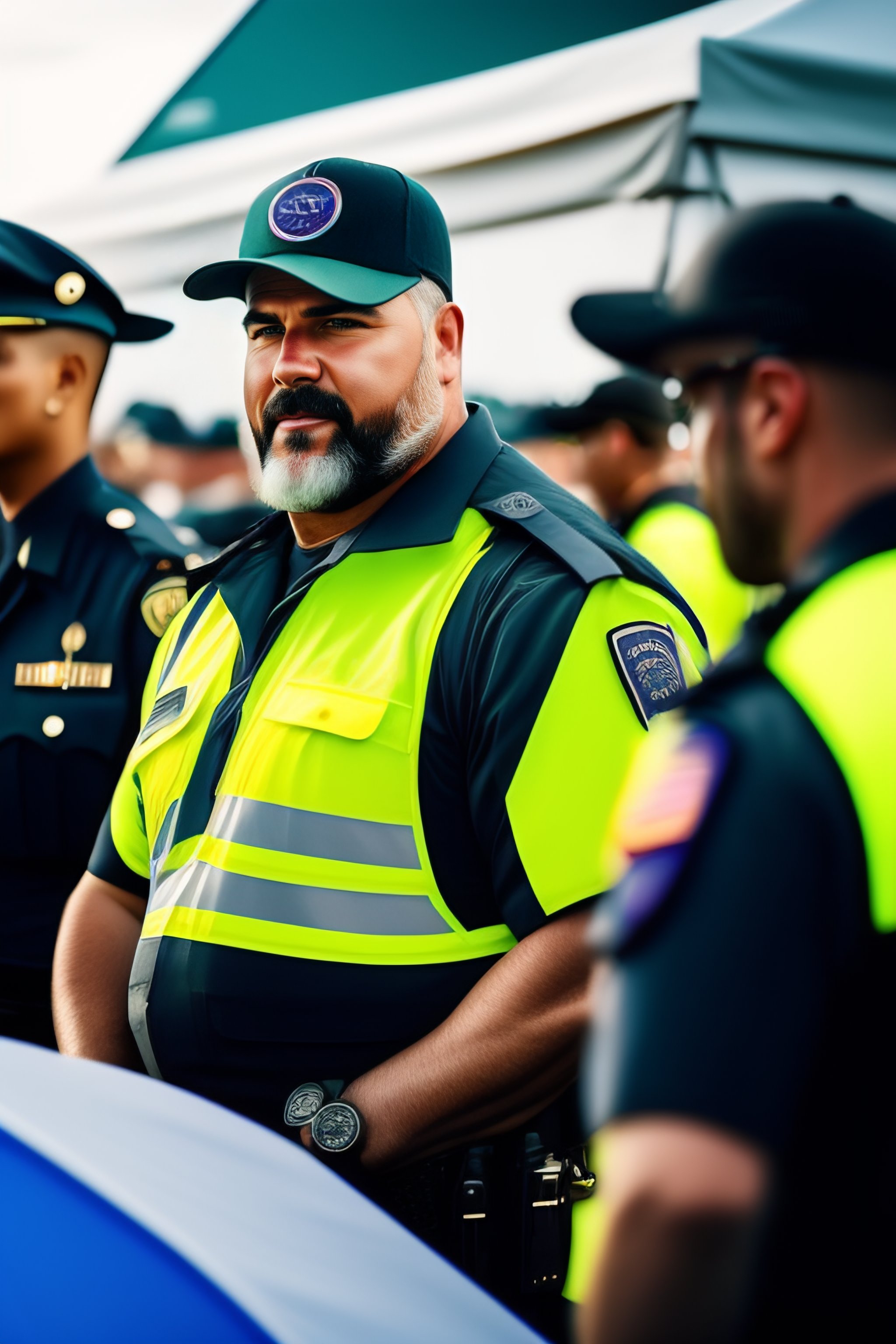 Lexica - Security officer at work at a festival