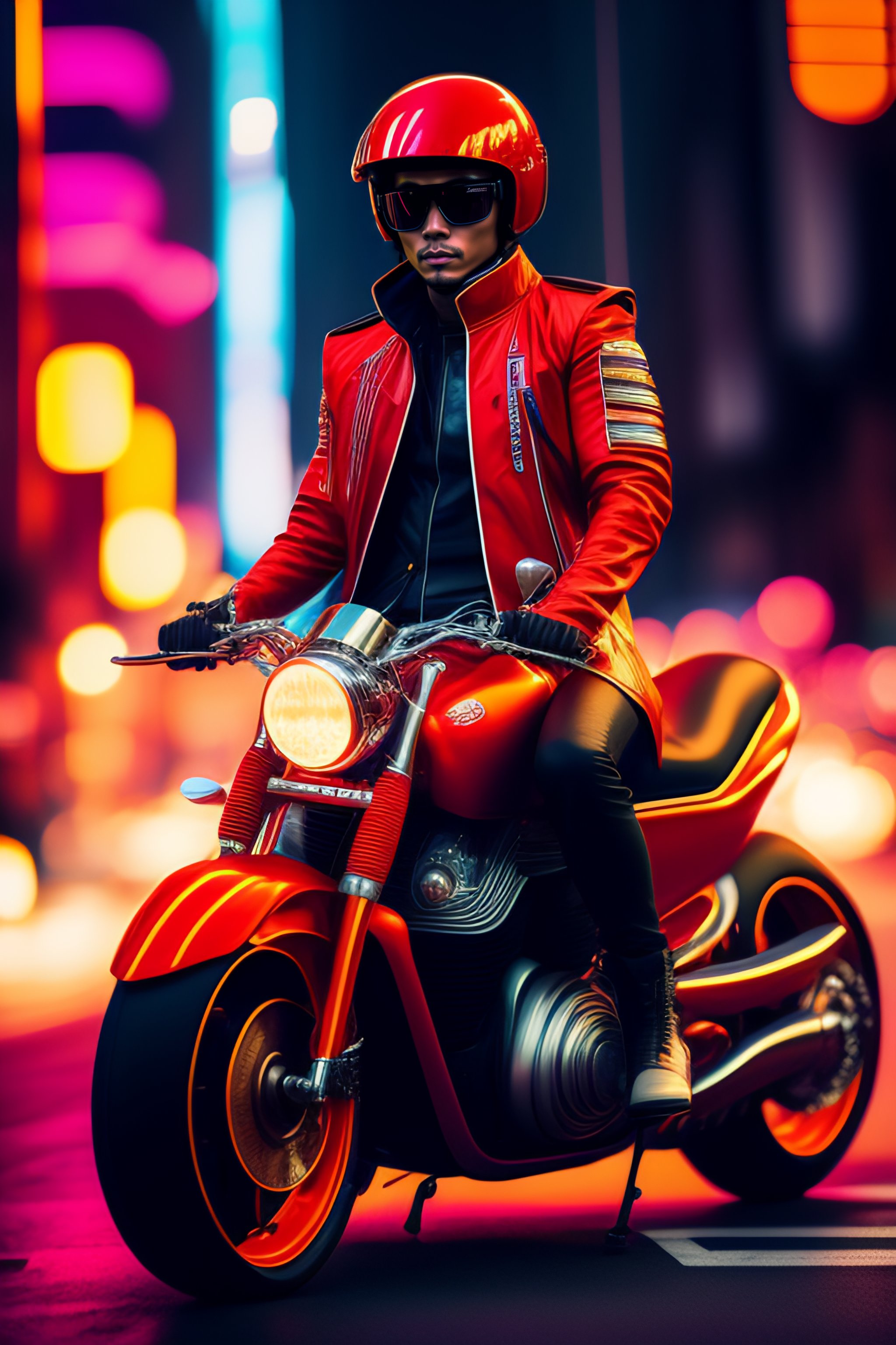 Lexica - Shotaro Kaneda futuristic high-tech motorcycle from akira, post apocalyptic Neo Tokio ...