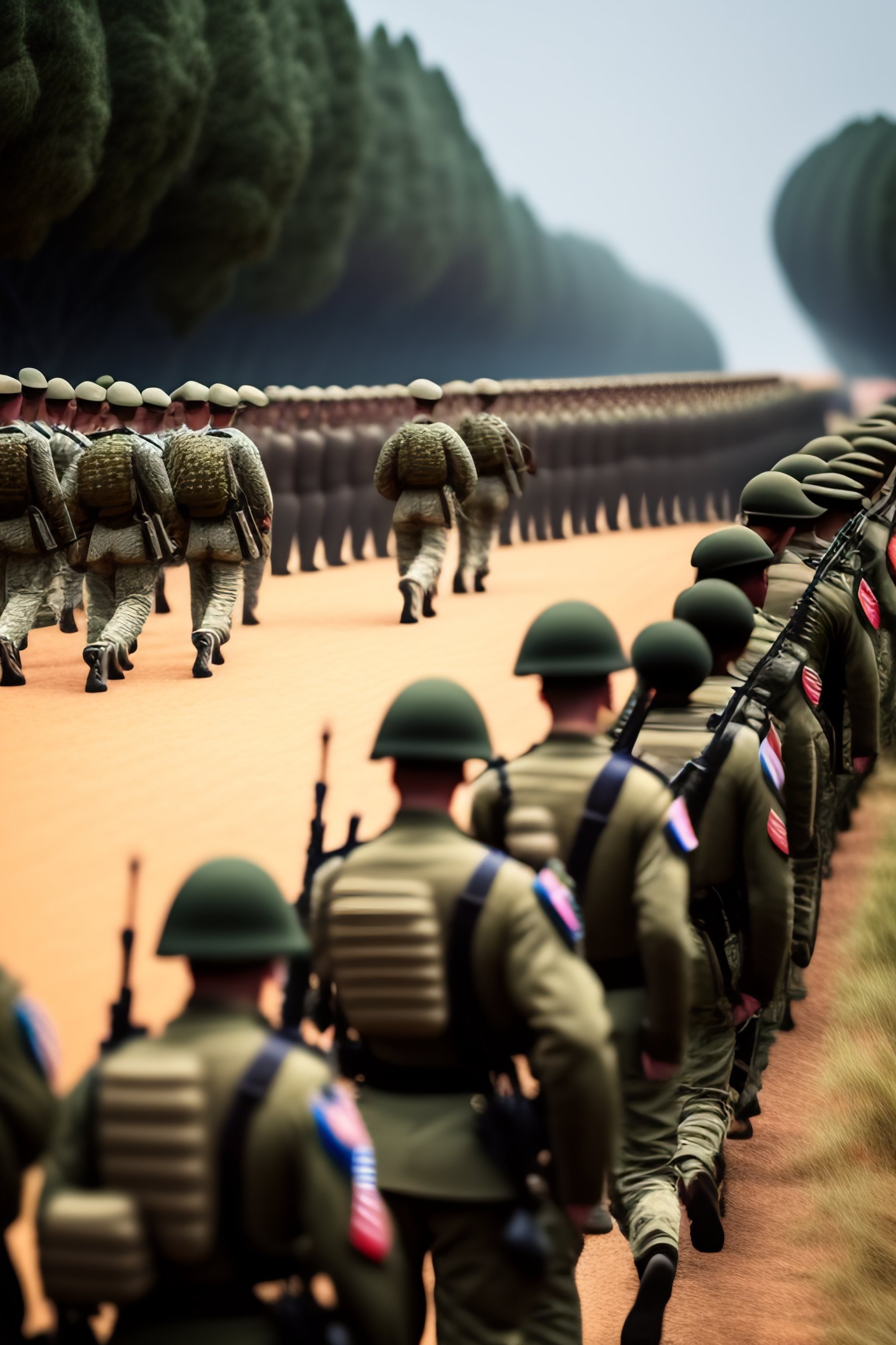 Lexica - Soldiers marching side view