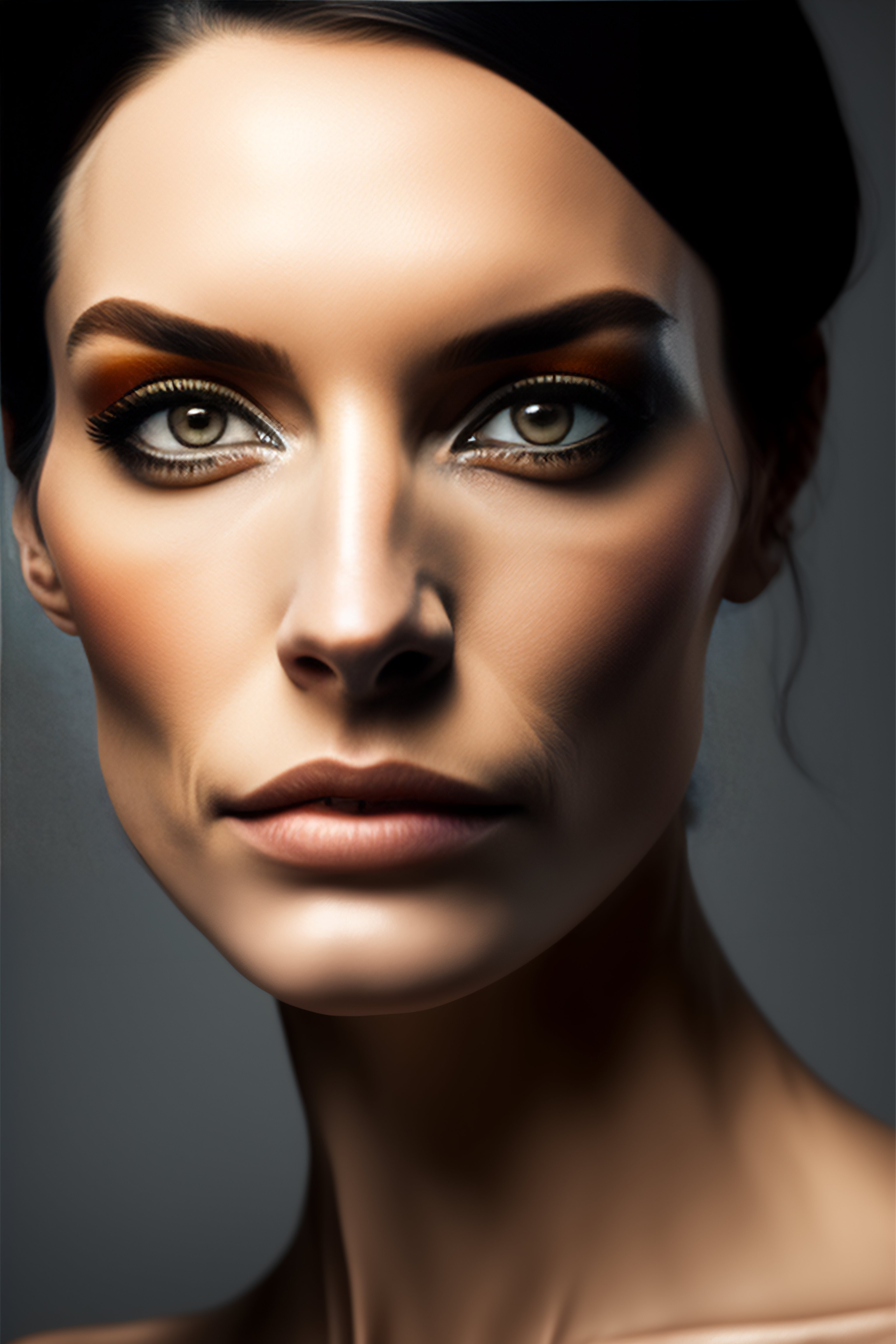 Lexica - Scary skinny tall pale woman with scars on her face, with ...