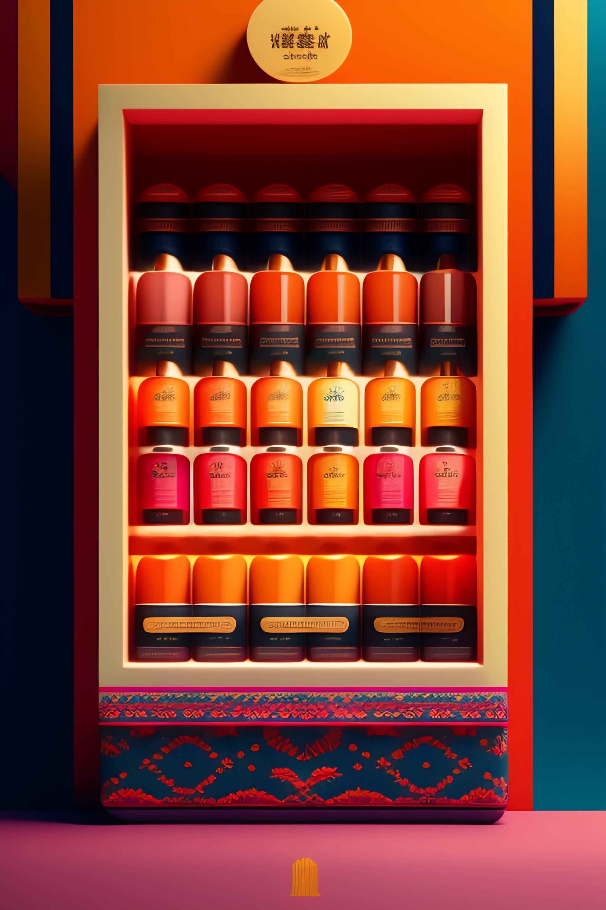 Lexica - Japan hair products, a poster design for a contemporary ...