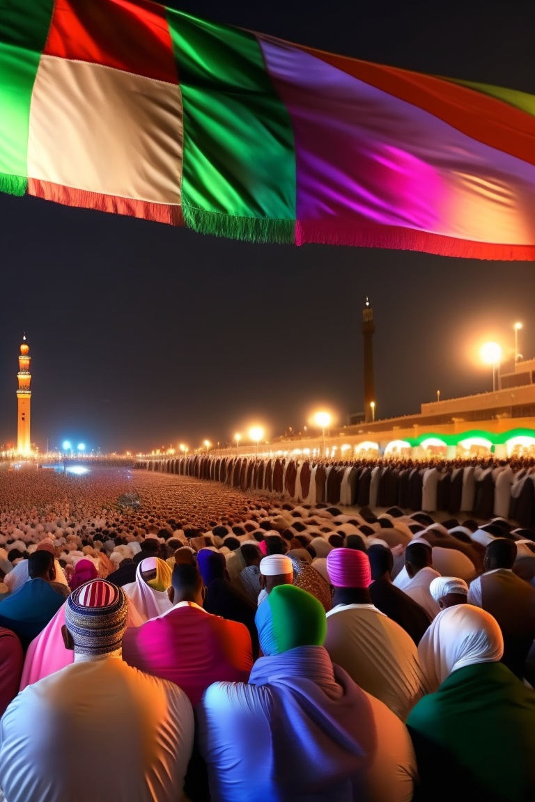 Lexica - The picture captures the essence of the Eid prayer in Egypt ...