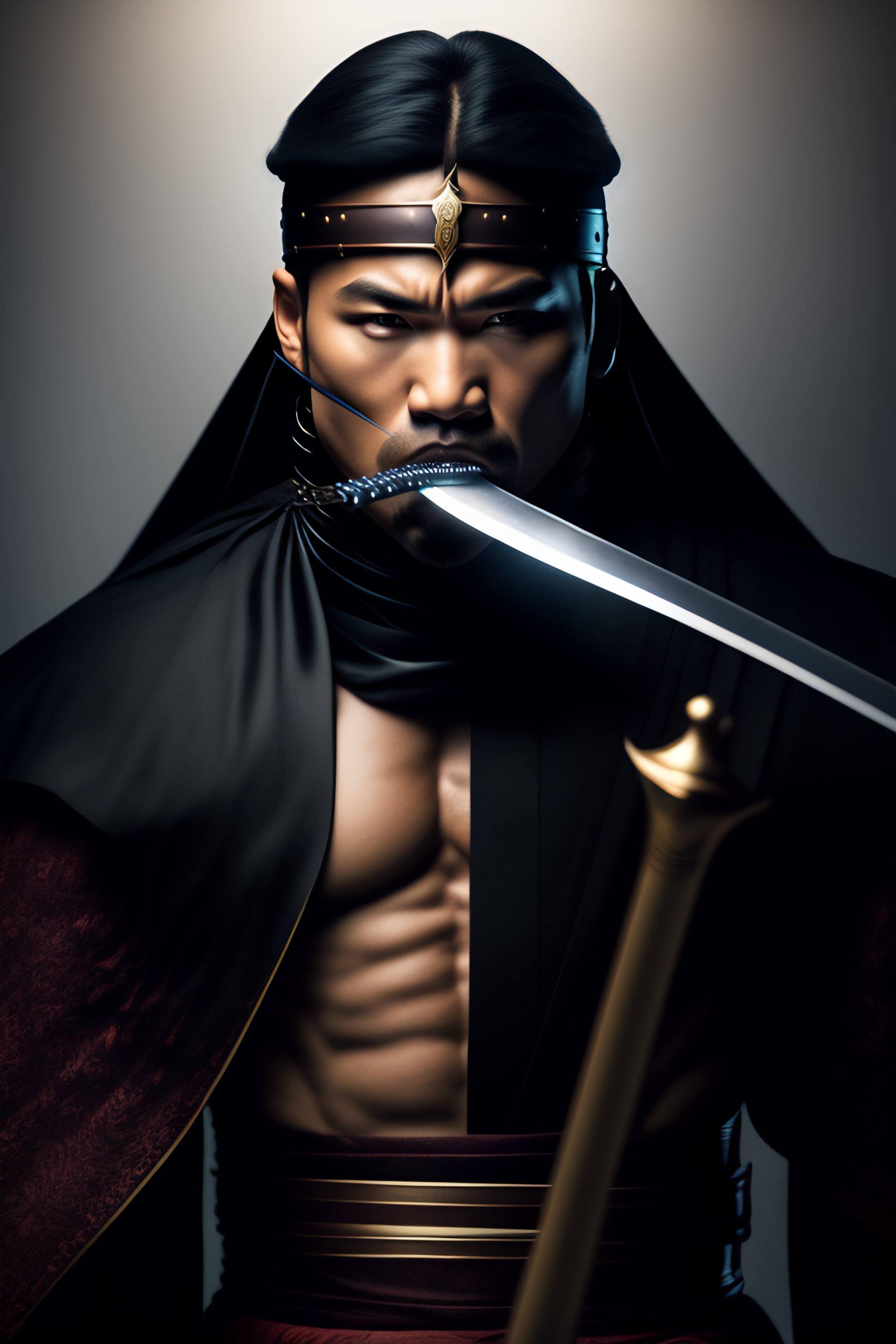 Lexica - A swordman that fights with 3 katanas wearing one in his mouth ...