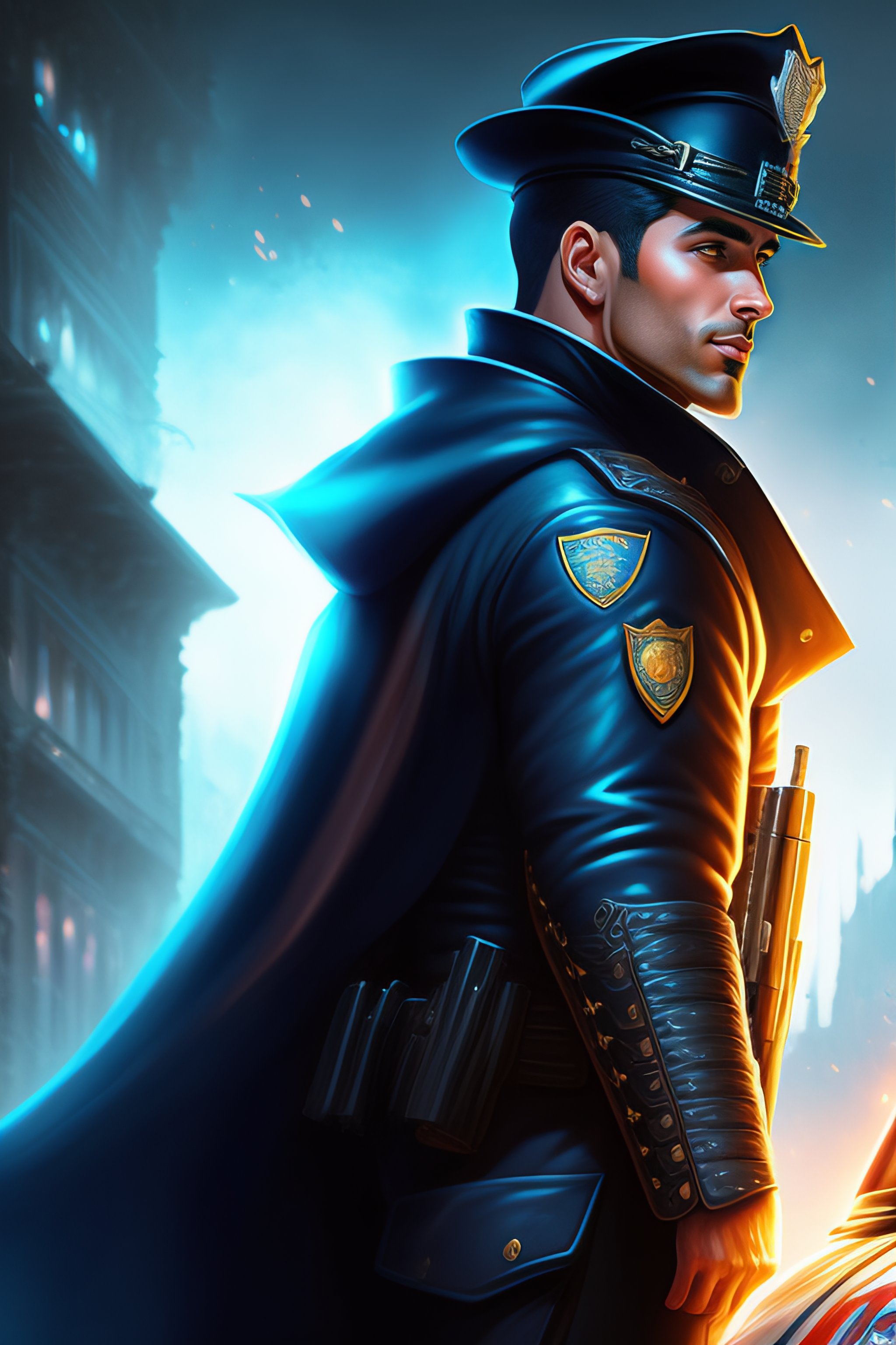 Lexica - Thief and police book cover, drawing, art, 4k, cartoon, vectorel