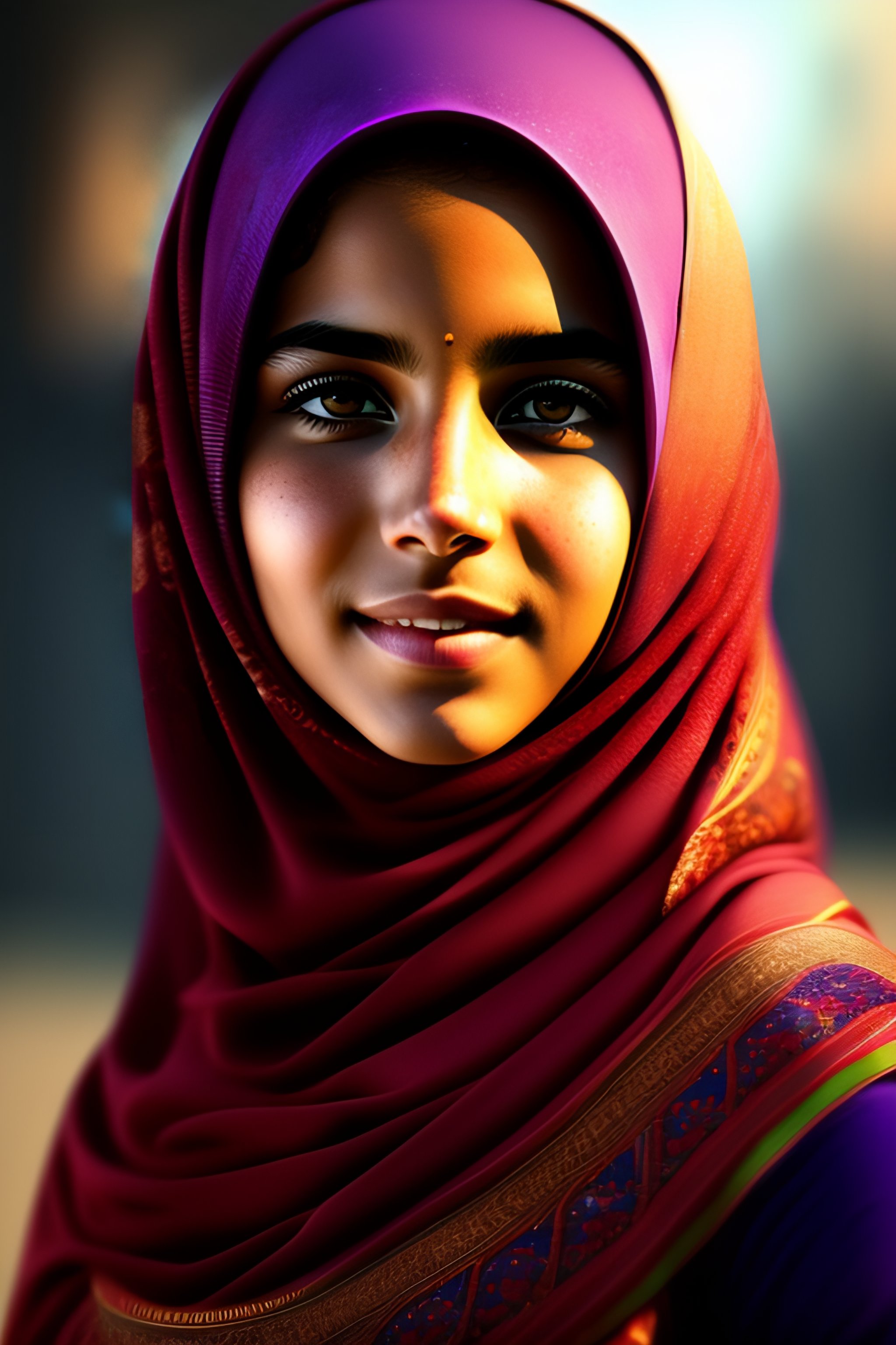 Lexica - A beautiful muslim girl