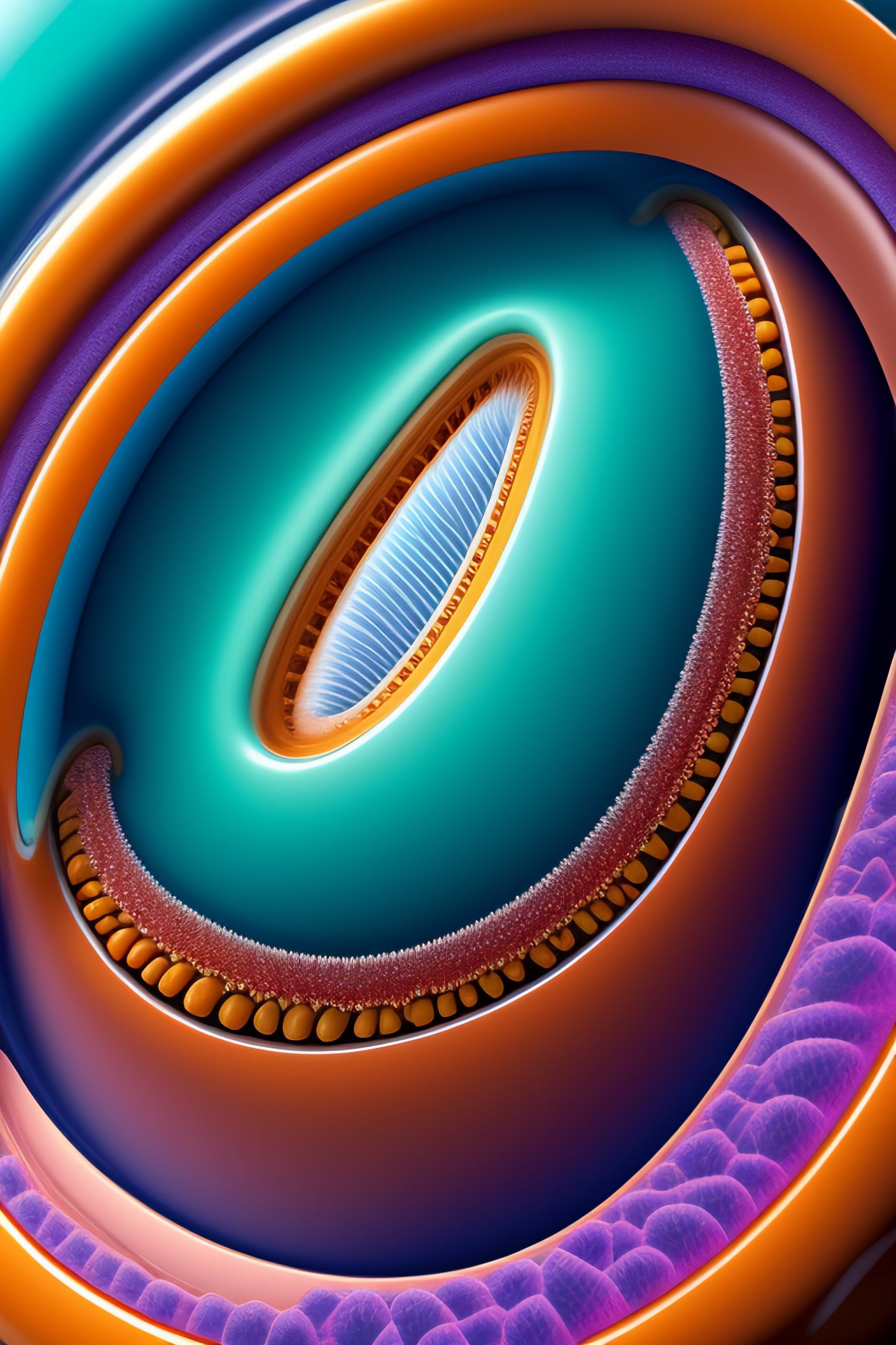 Lexica - The inside of a human colon, zoom, inside lining, mucosal ...