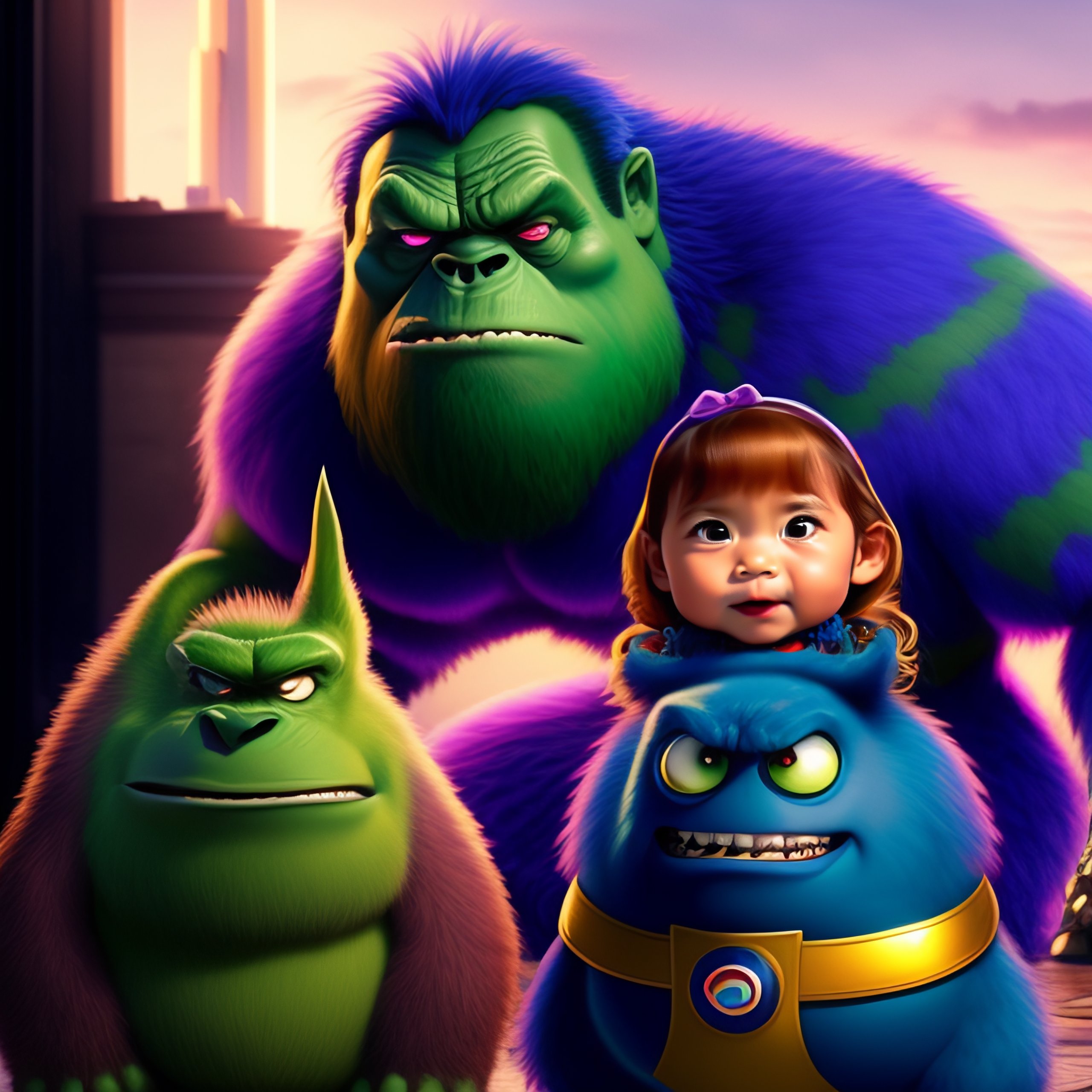 Lexica - The avengers as monsters Inc