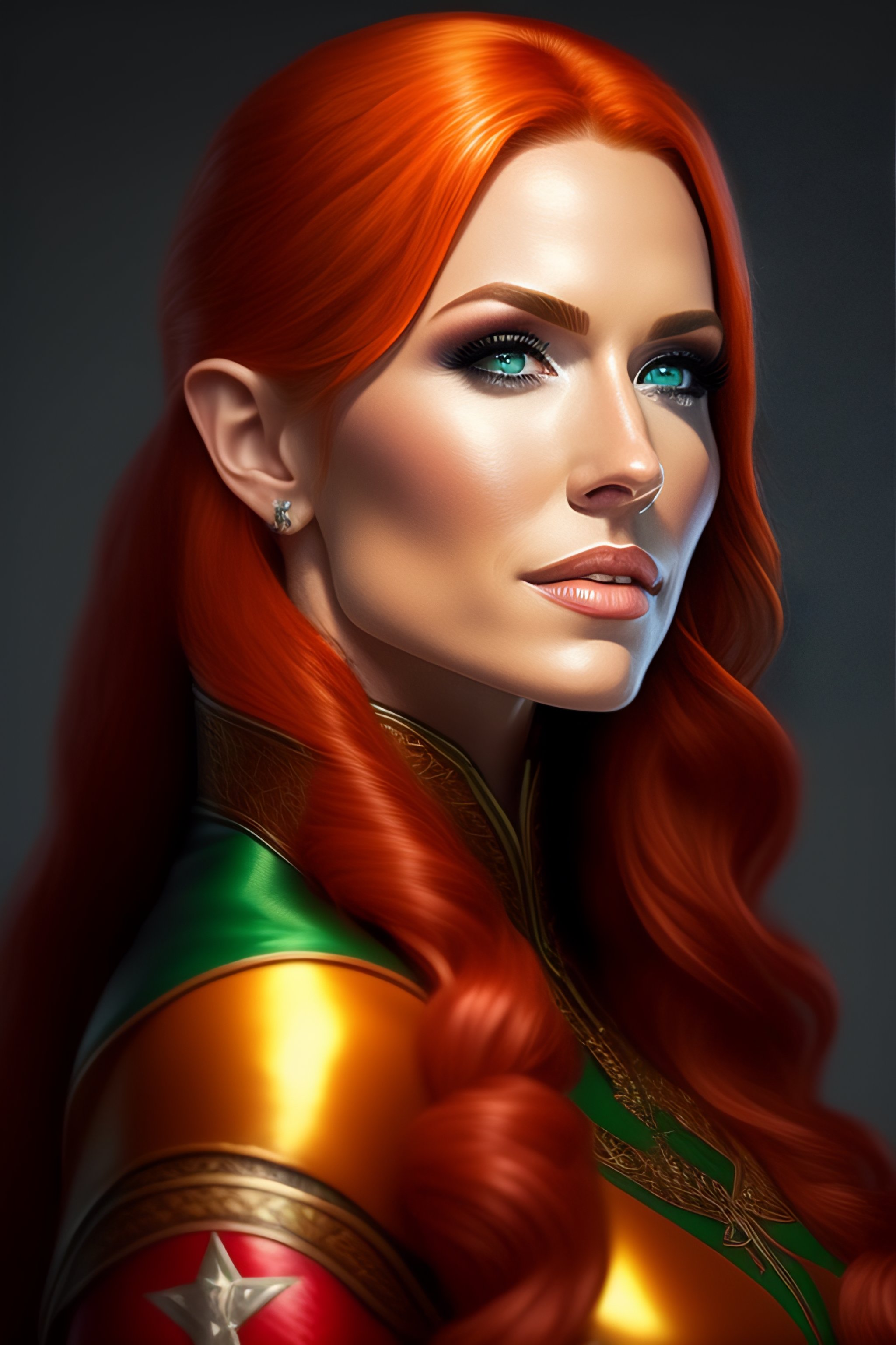 Lexica - Photo of Becky Lynch as an elf with very long pointed ears in ...