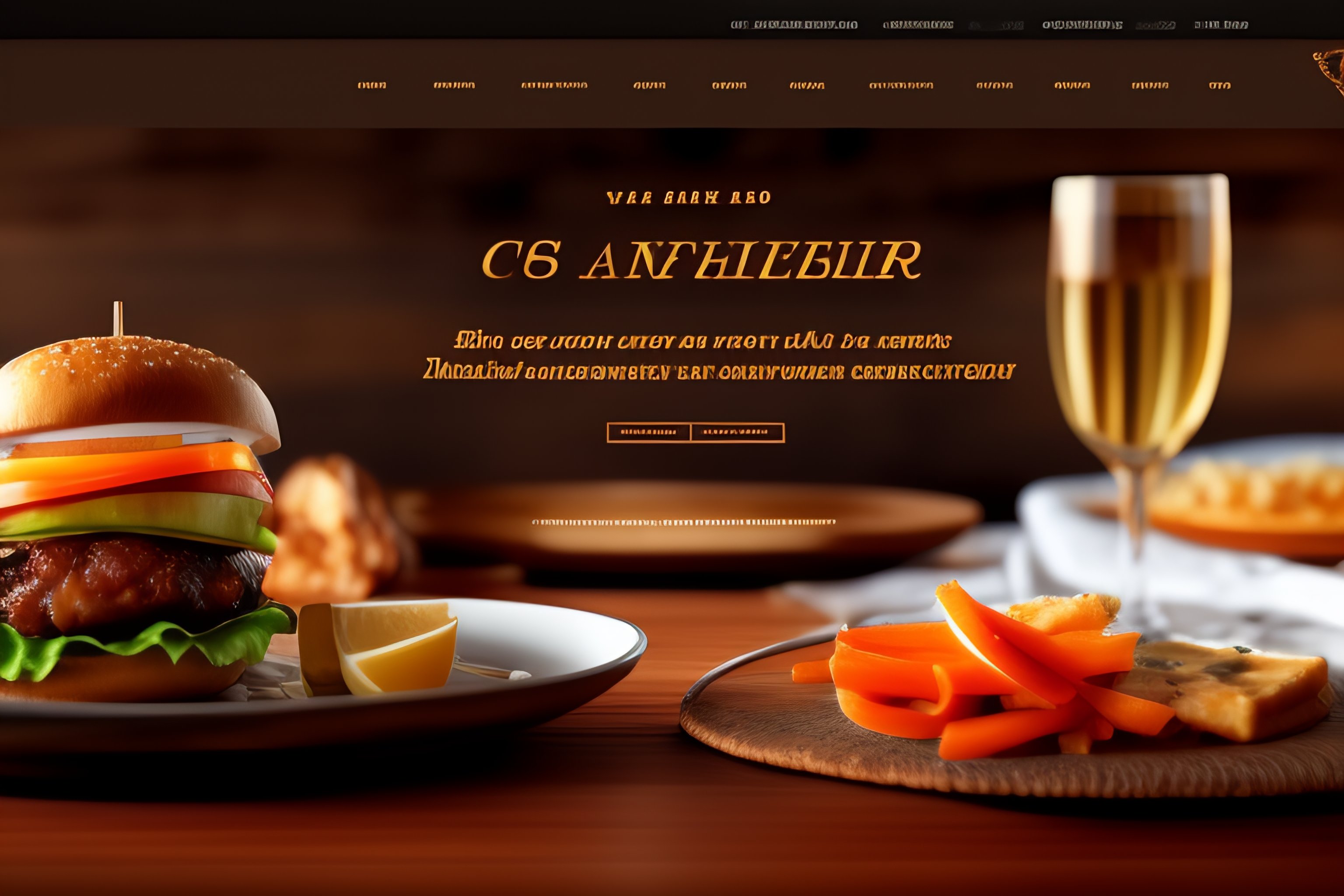 Lexica - Restaurant website background