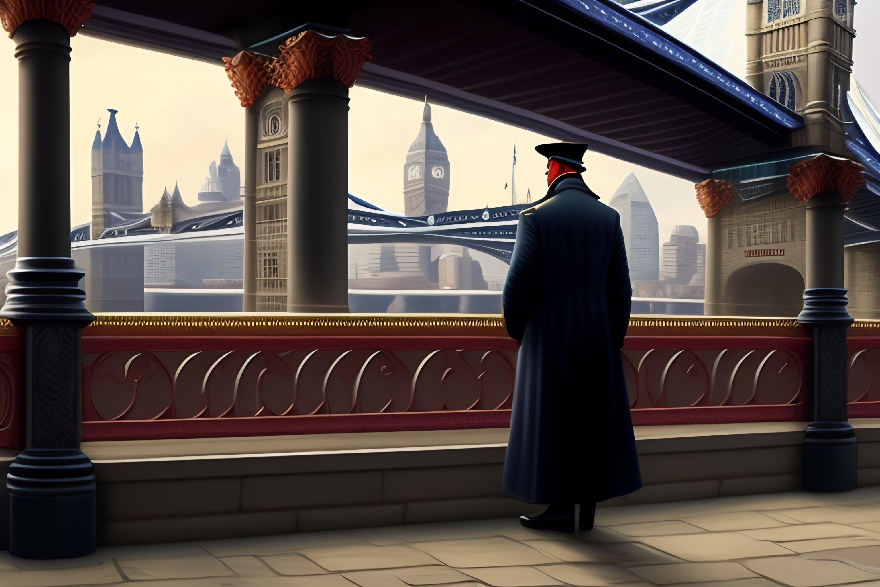 Lexica - Spiderman in London, 1850, ultrarealistic