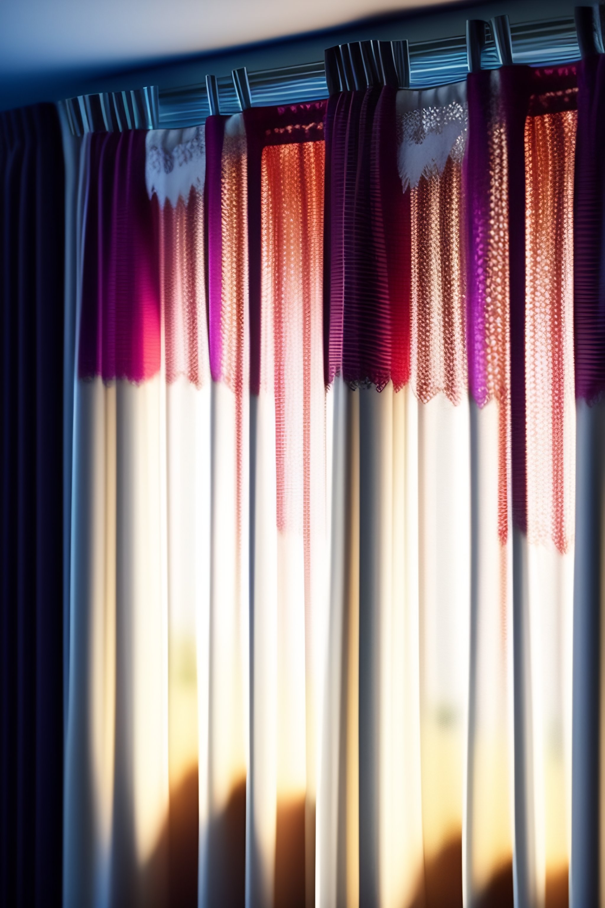 Lexica - Photograph of linen white curtains swaying in the wind with ...