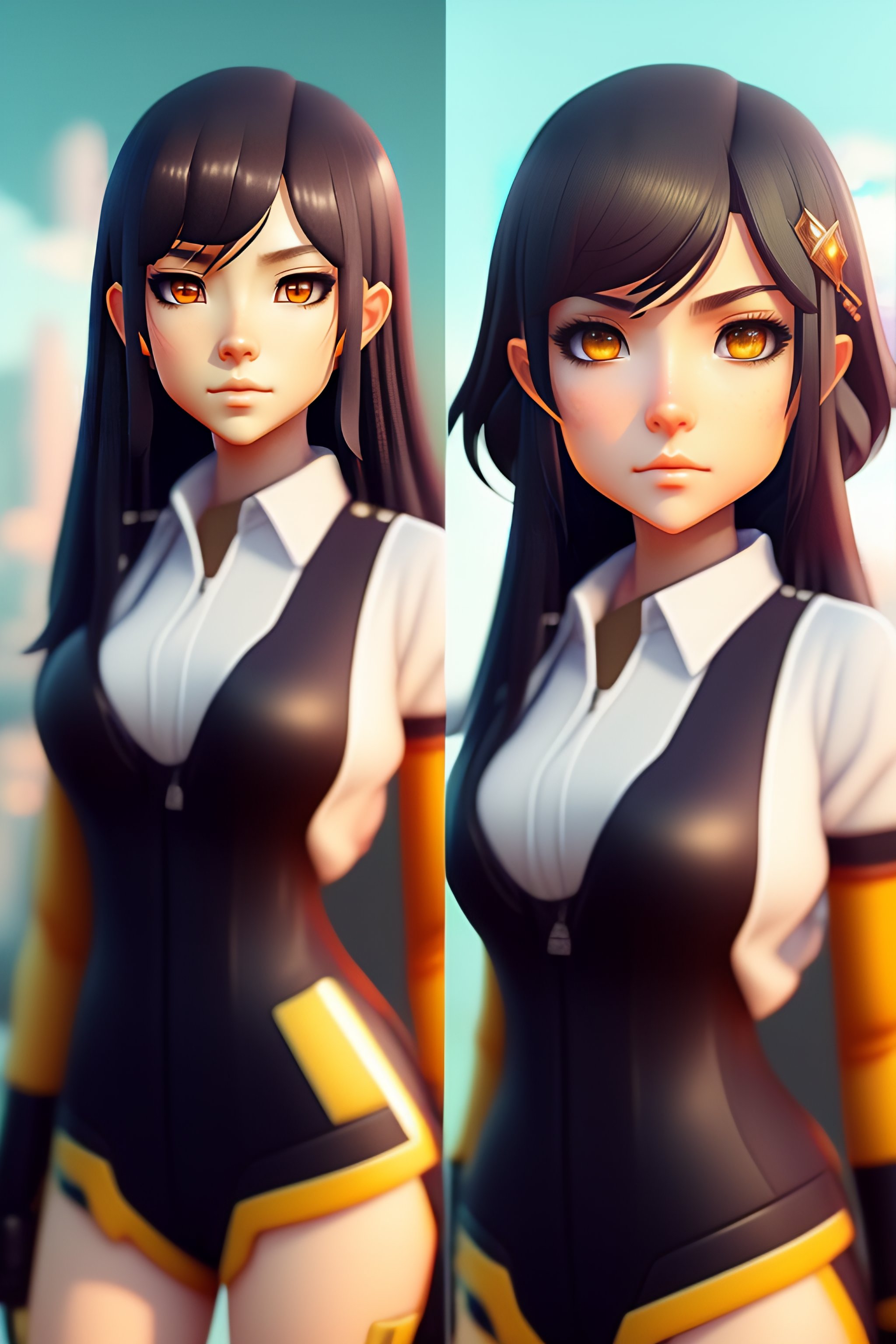 Lexica - Realistic anime female Minecraft creeper, full body pose ...