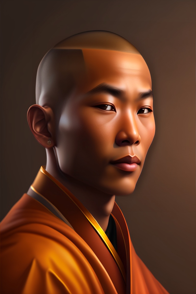 Lexica - Realistic portrait monk, buddhist monk, monk