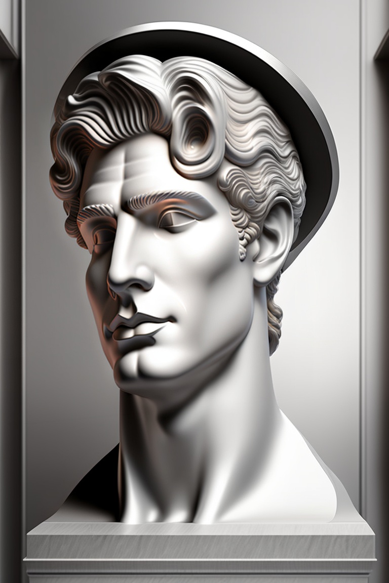 Lexica - Michelangelo’s David face, perfect symmetrical, close-up ...