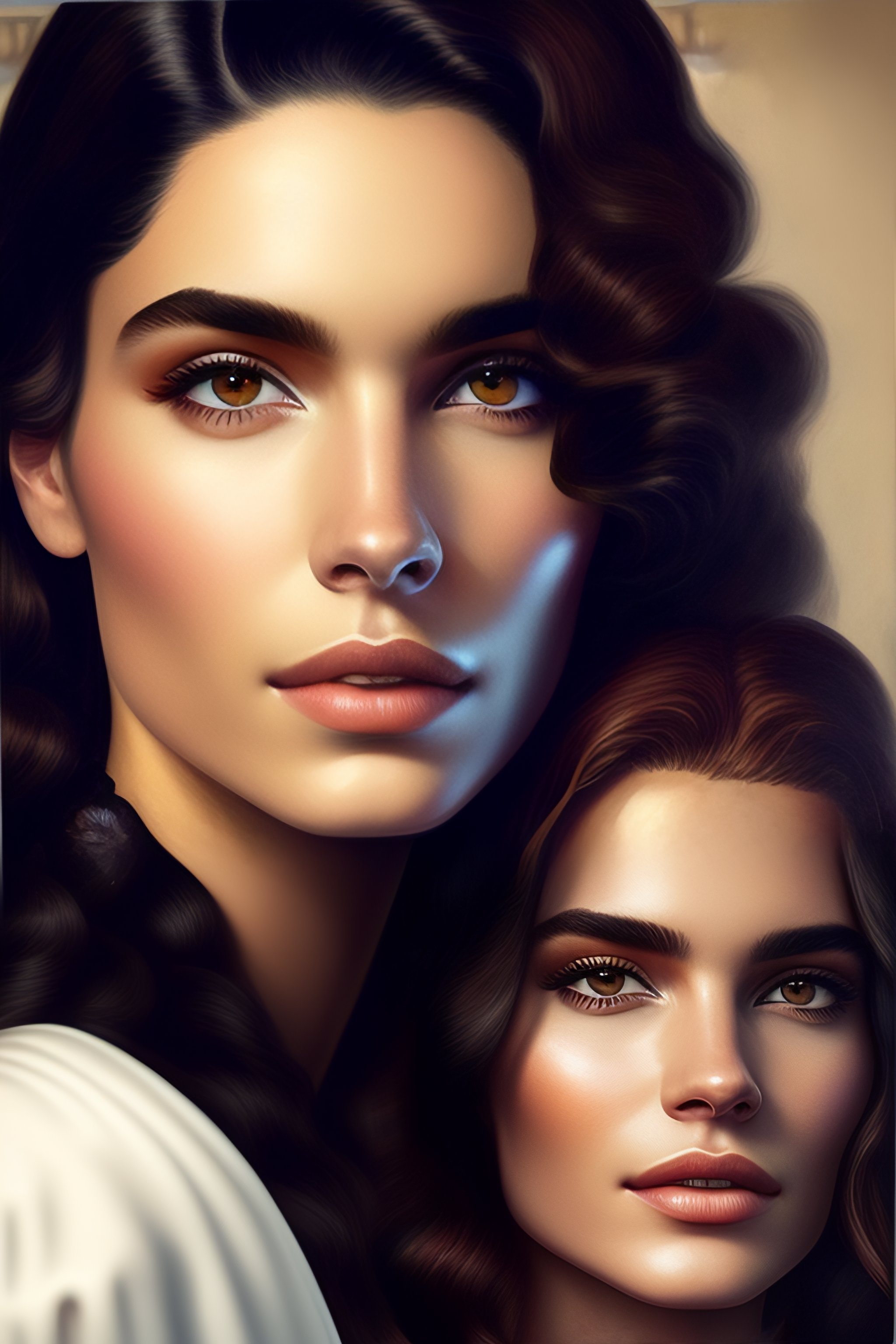 Lexica - Marina Moschen with round face together with Robert Pattinson ...