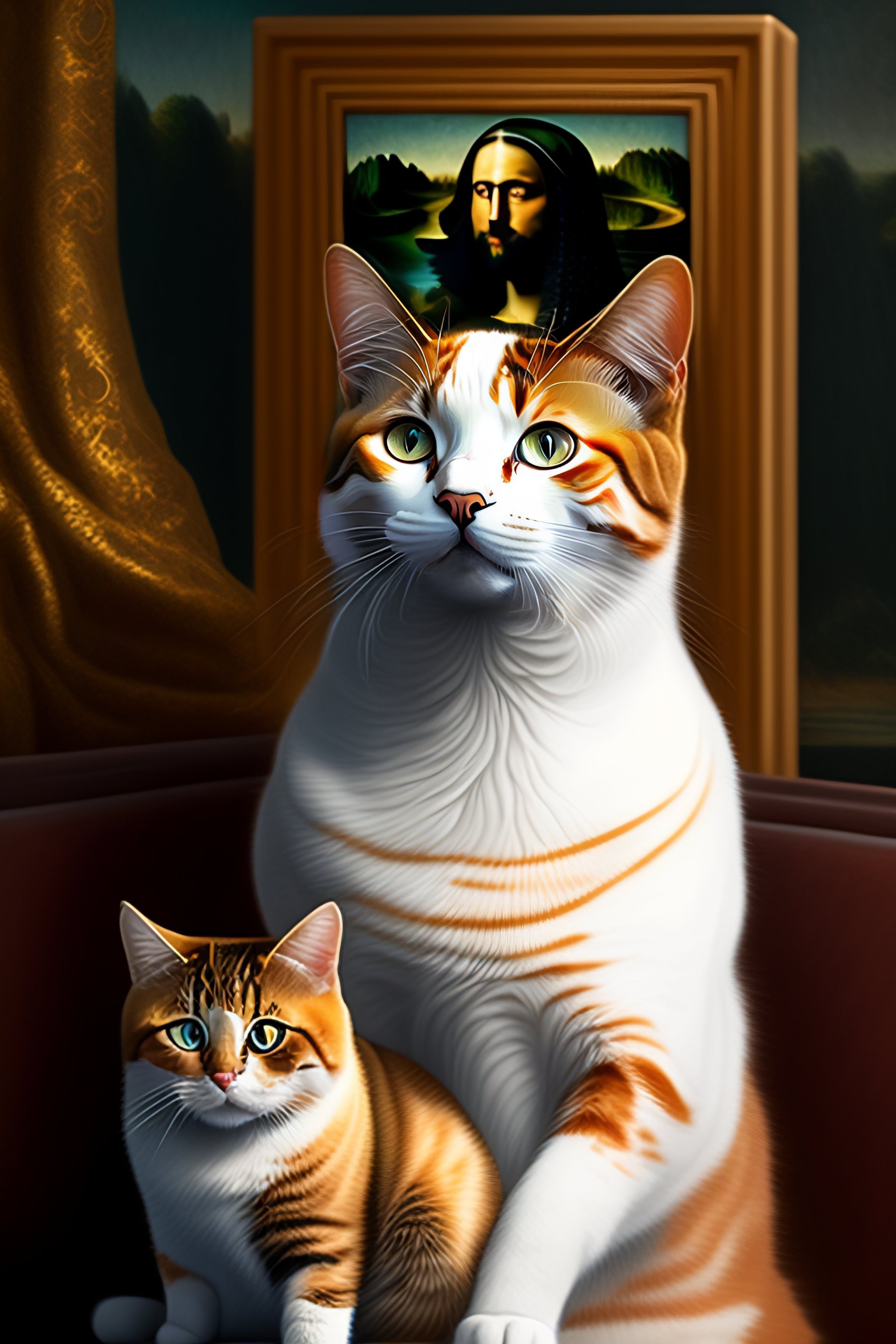 Lexica - A cat as mona lisa