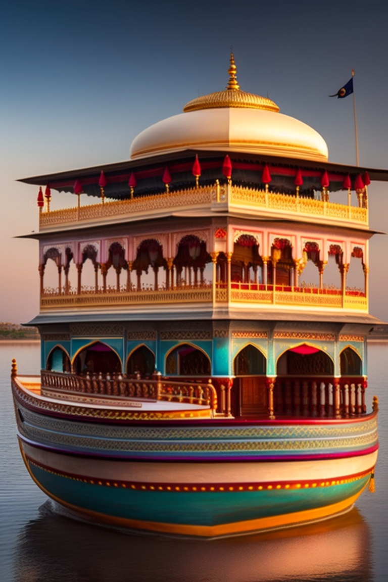 Lexica - Gangaur boat , Lakes, jag mandir palace,the lake side palace