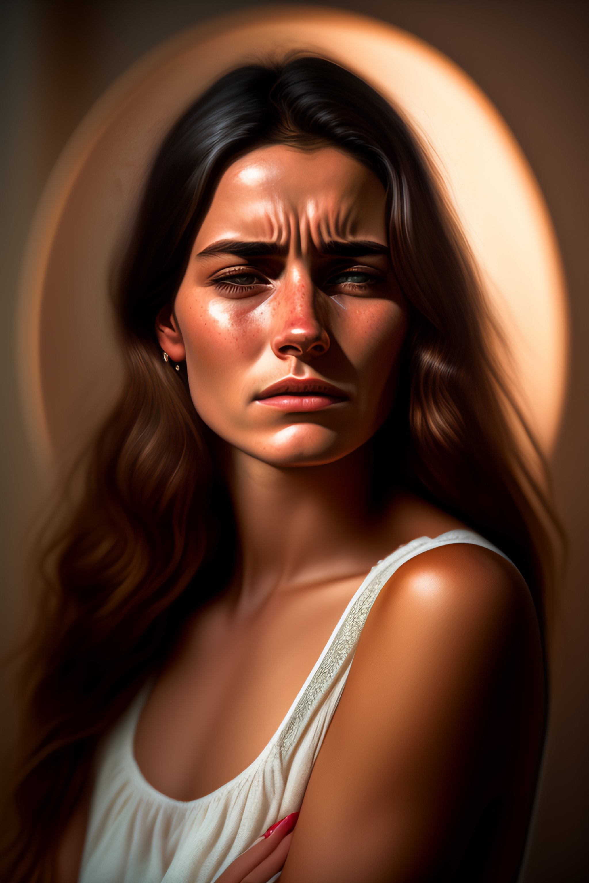 Lexica - Portrait of women crying soft lighting realistic