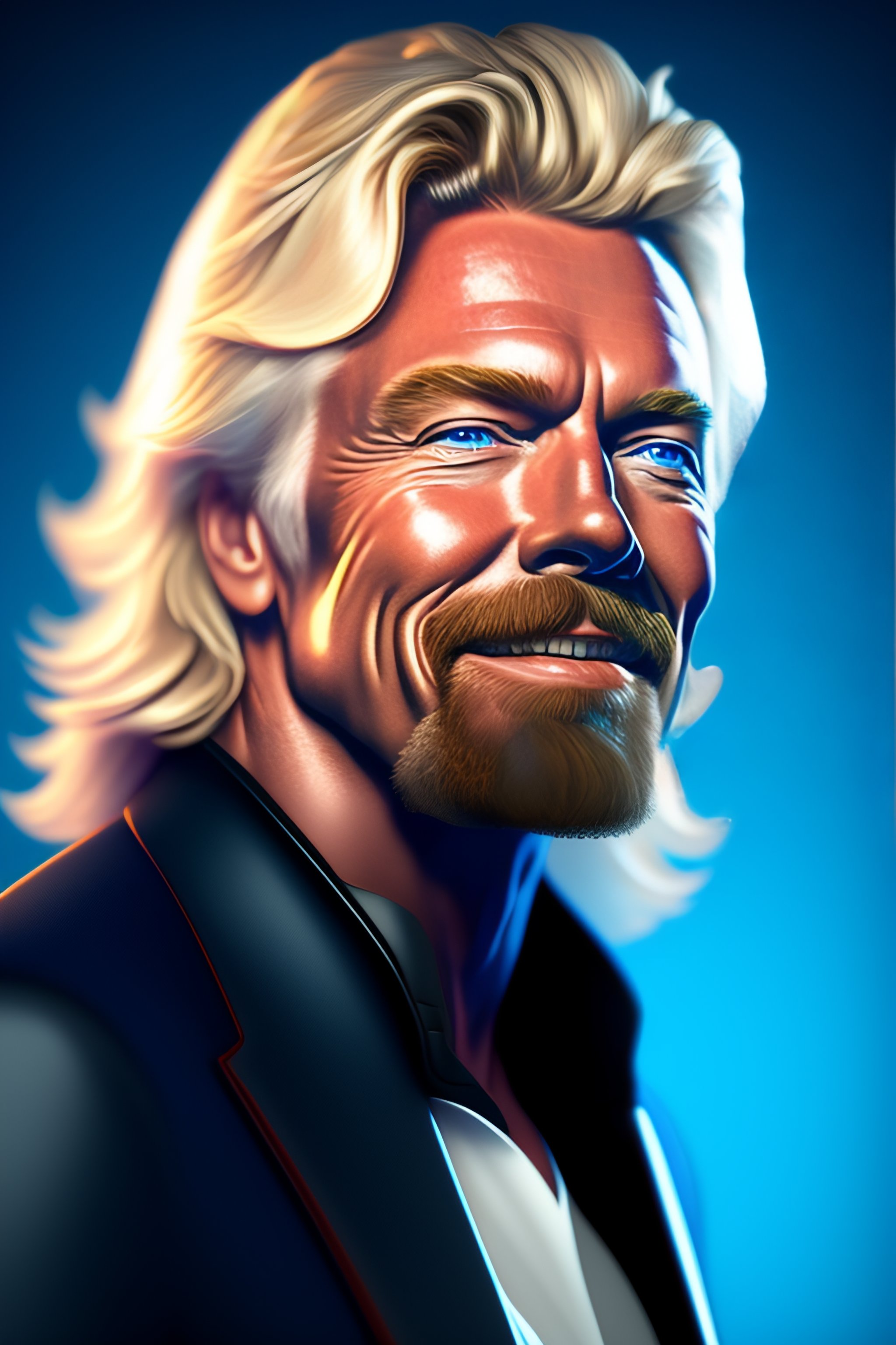 Lexica - Highly detailed potrait of richard branson, unreal engine 5 ...