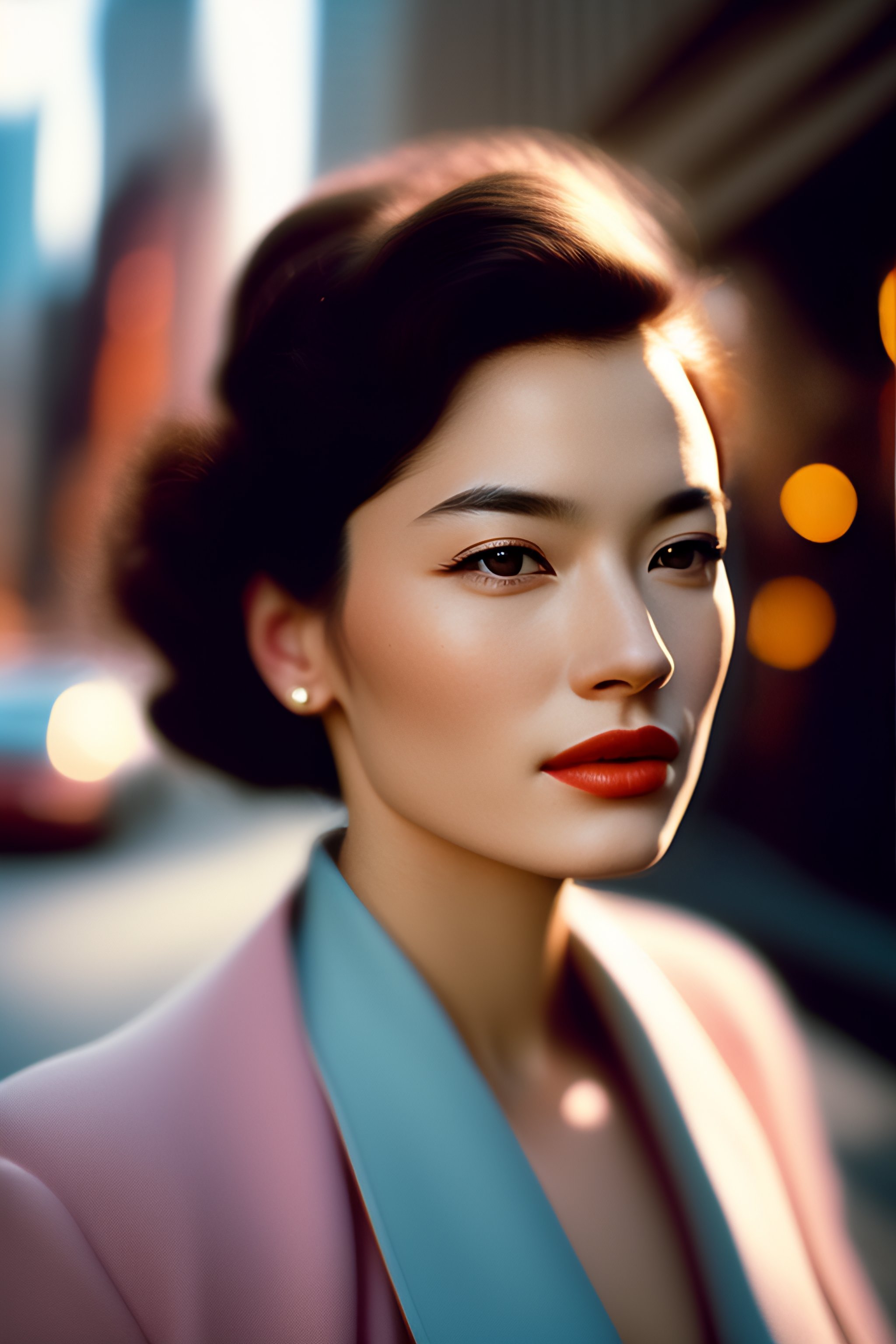 Lexica - Female semi nua perfect portrait, new york, medium format ...