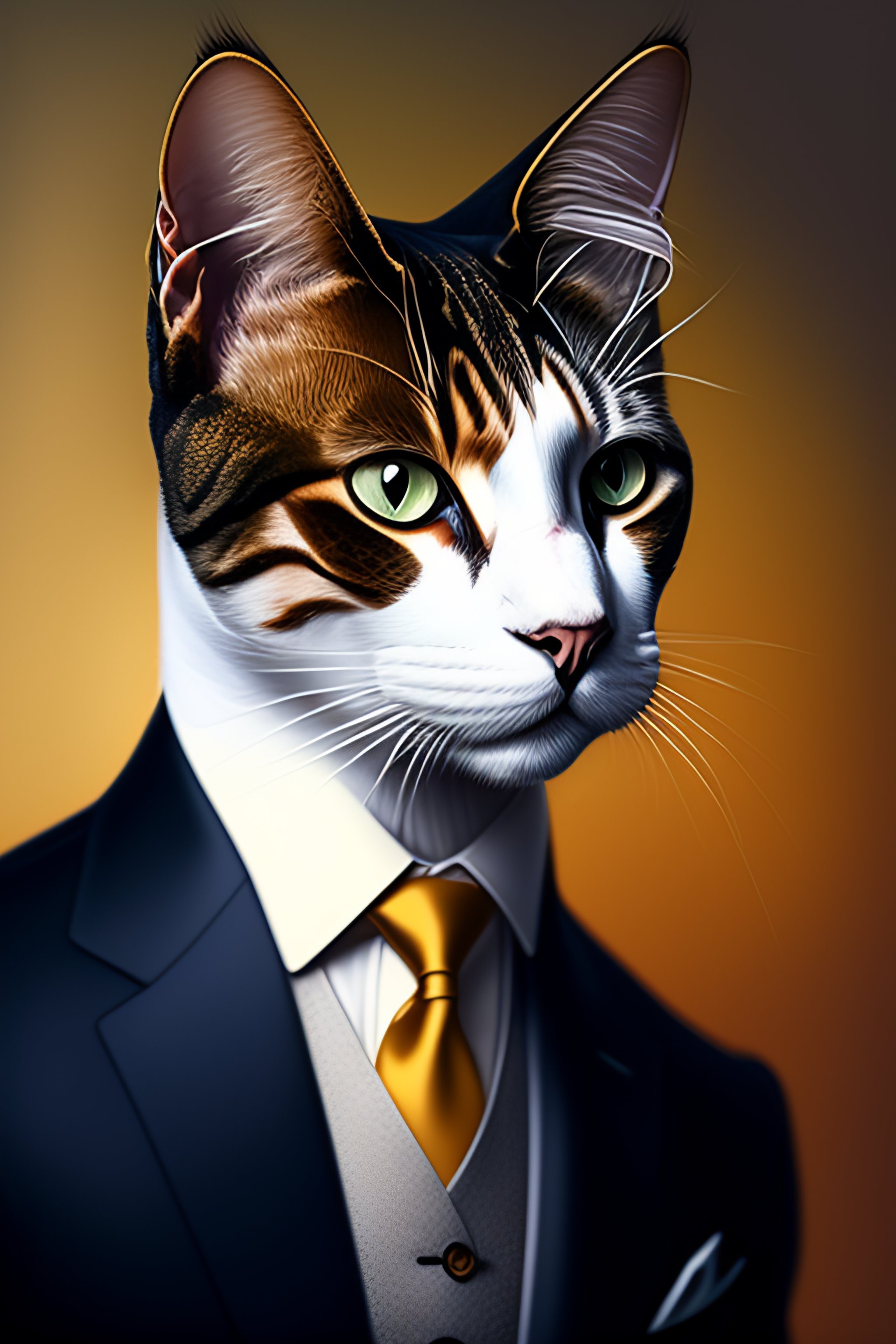 Lexica - Cat in a suit