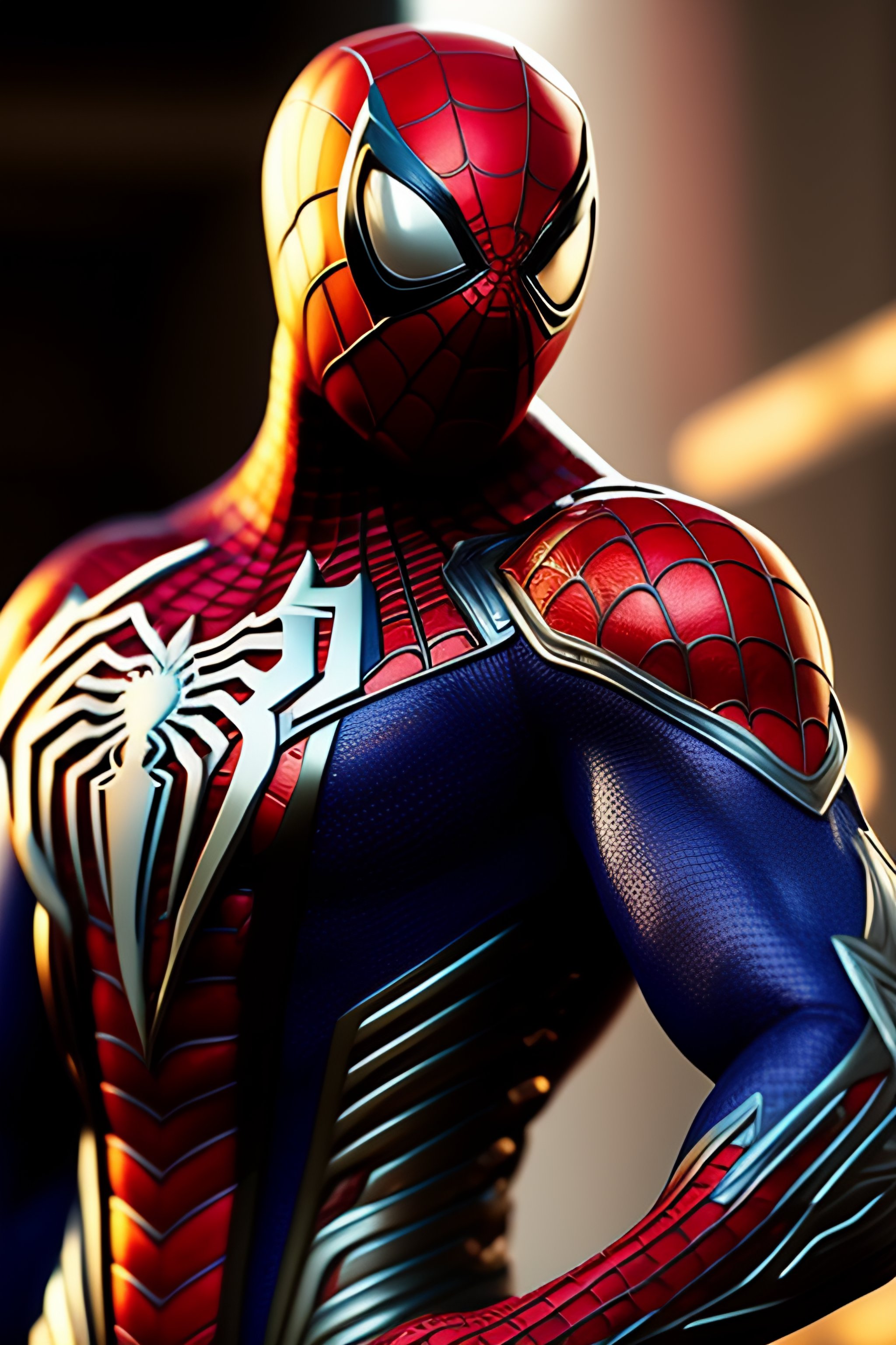 Lexica - An extremely complex and advanced cyborg chassis, spiderman