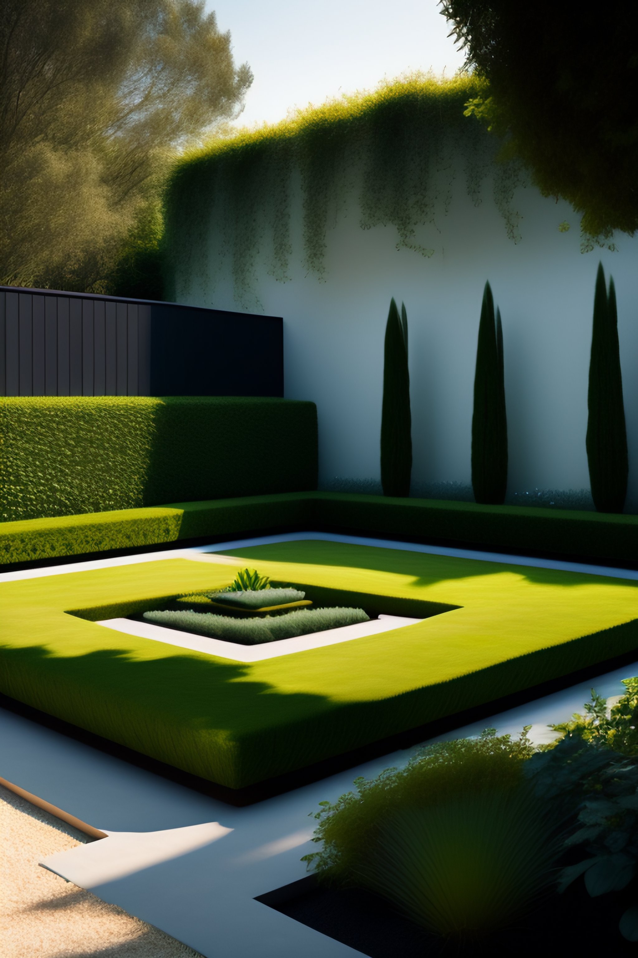 Lexica - Potrait photos gardener minimalism garden