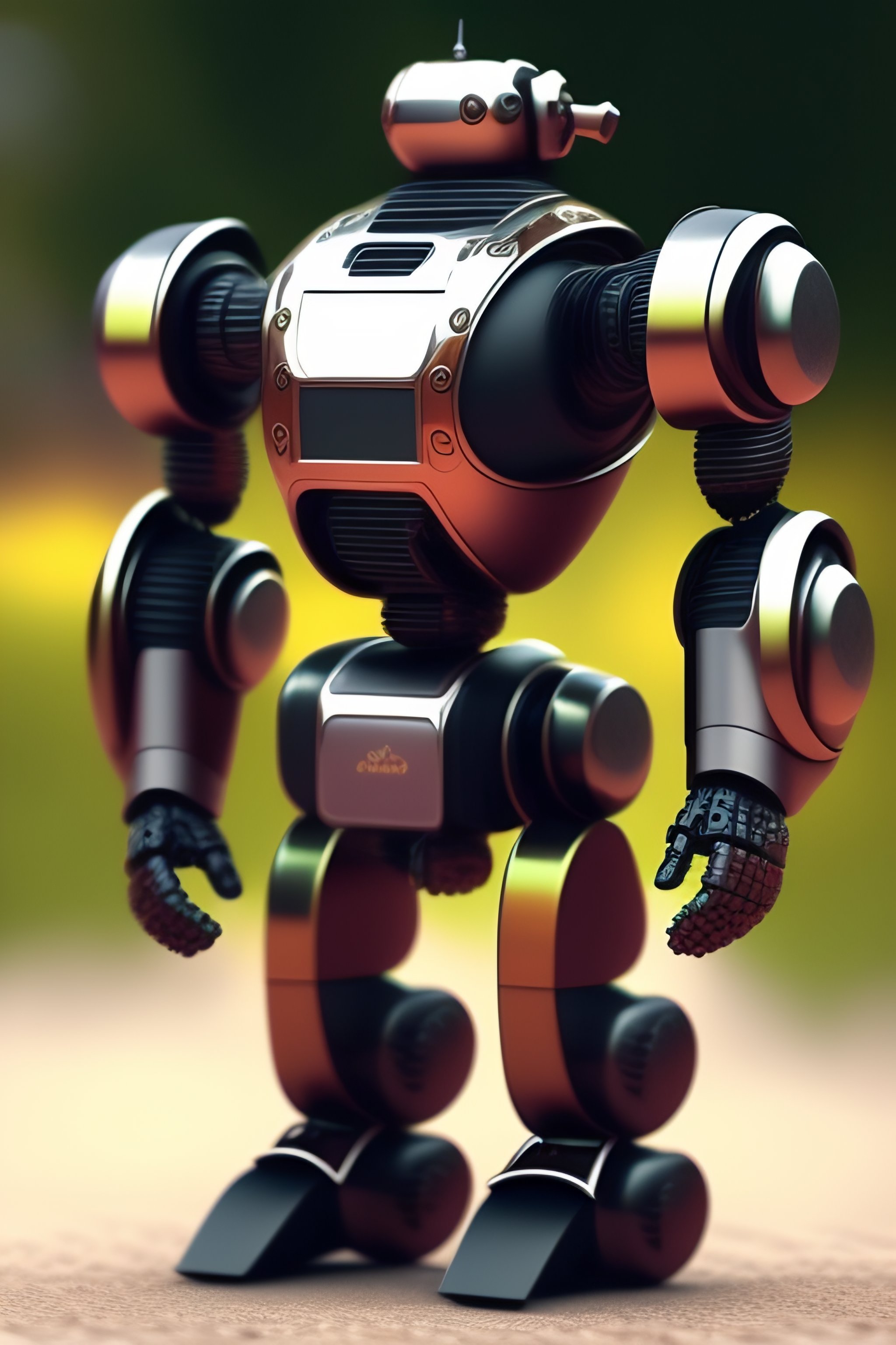 Lexica - Un robot humanoide de acero liso podría tener una apariencia ...