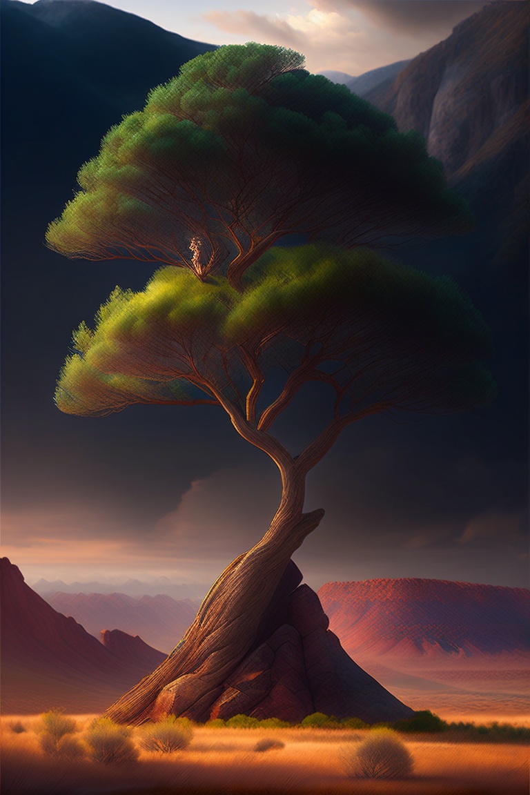 Lexica - Tree with eagle, valley