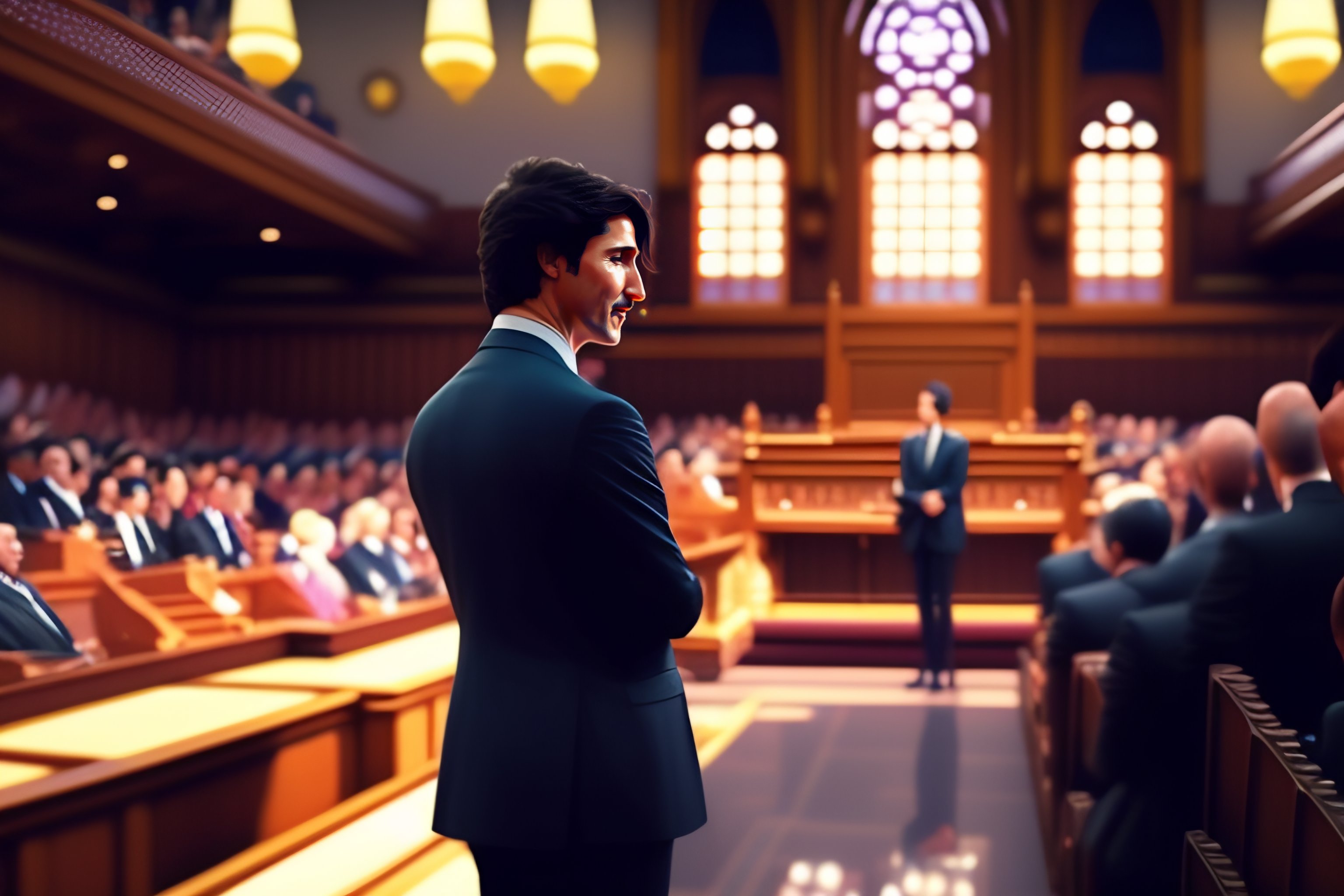 Lexica - Justin Trudeau making an apology speech in the house of ...