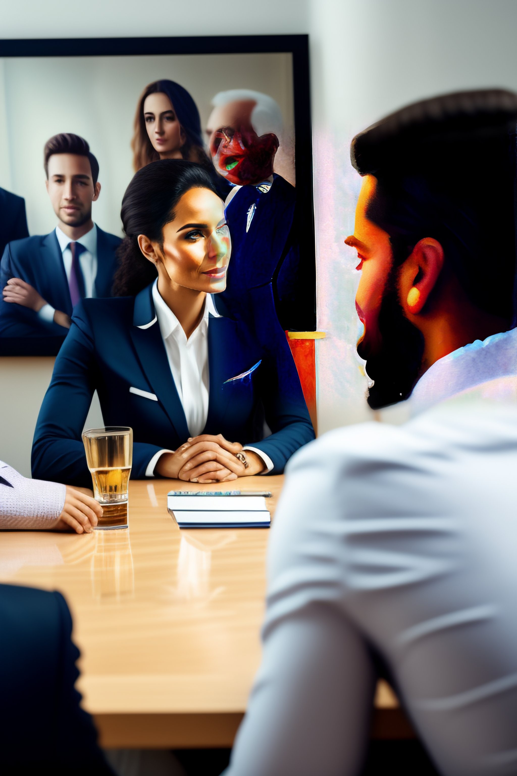 Lexica - Portrait of a real estate seller giving advice to a young ...