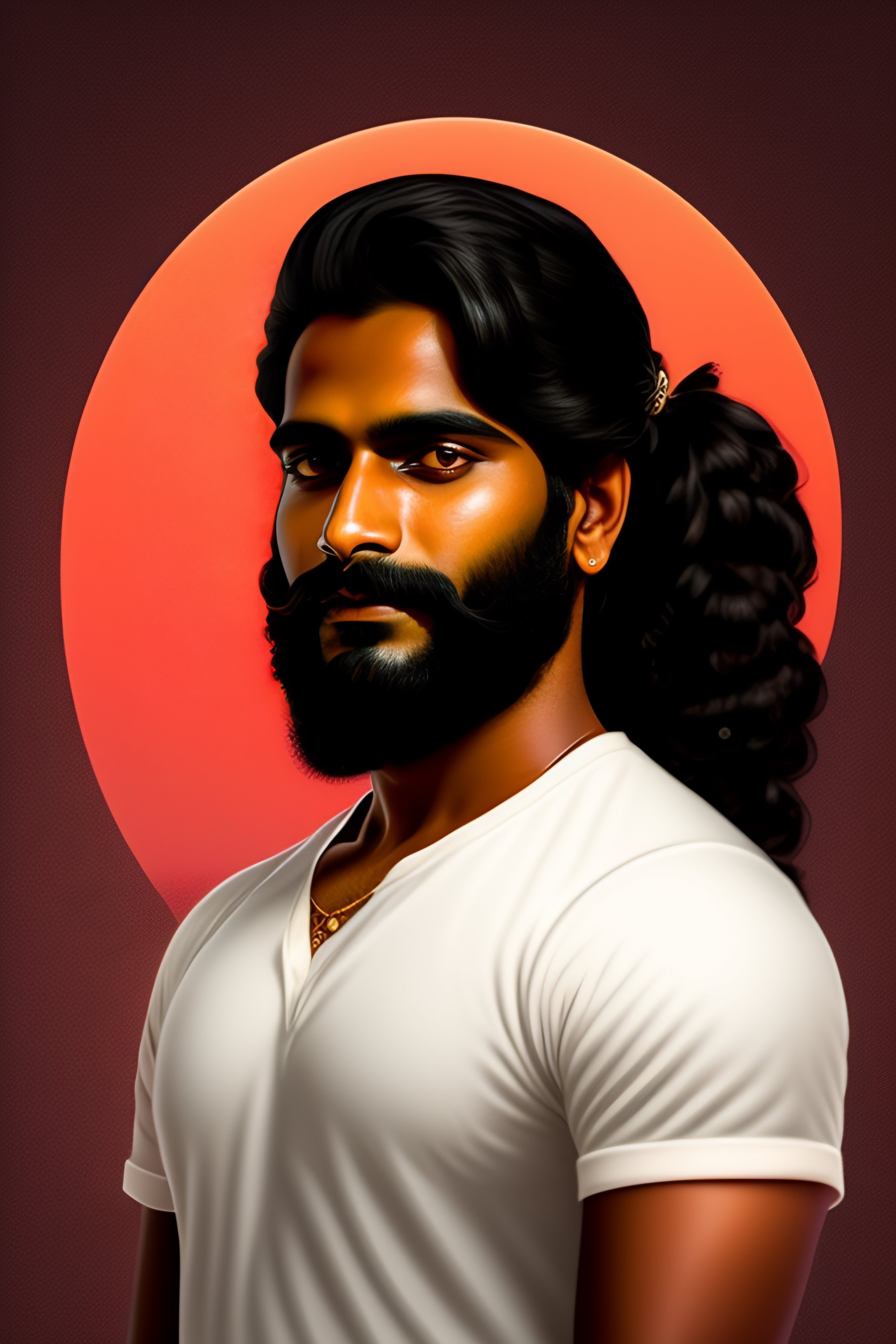 Lexica - Hyper detailed illustration of a south Indian male podcaster ...