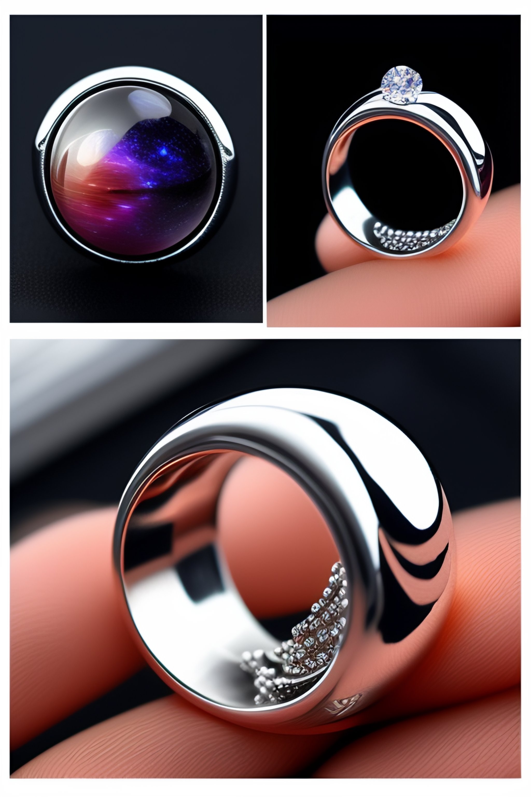 Lexica - SILVER PUNK UNIVERSE PHYSICS GIRL RING JEWELLERY JEWEL RING ...