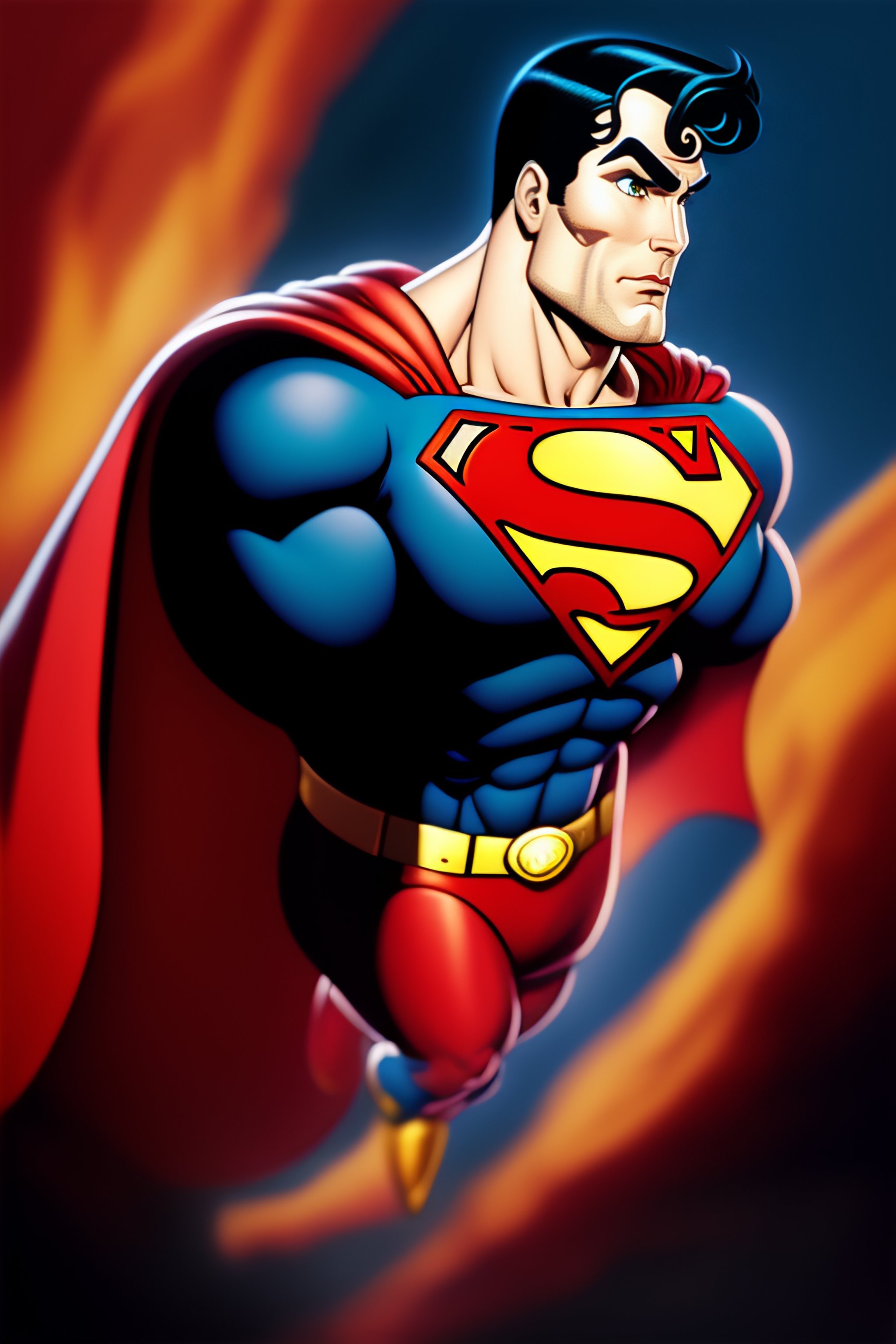 Lexica - Superman as cartoon