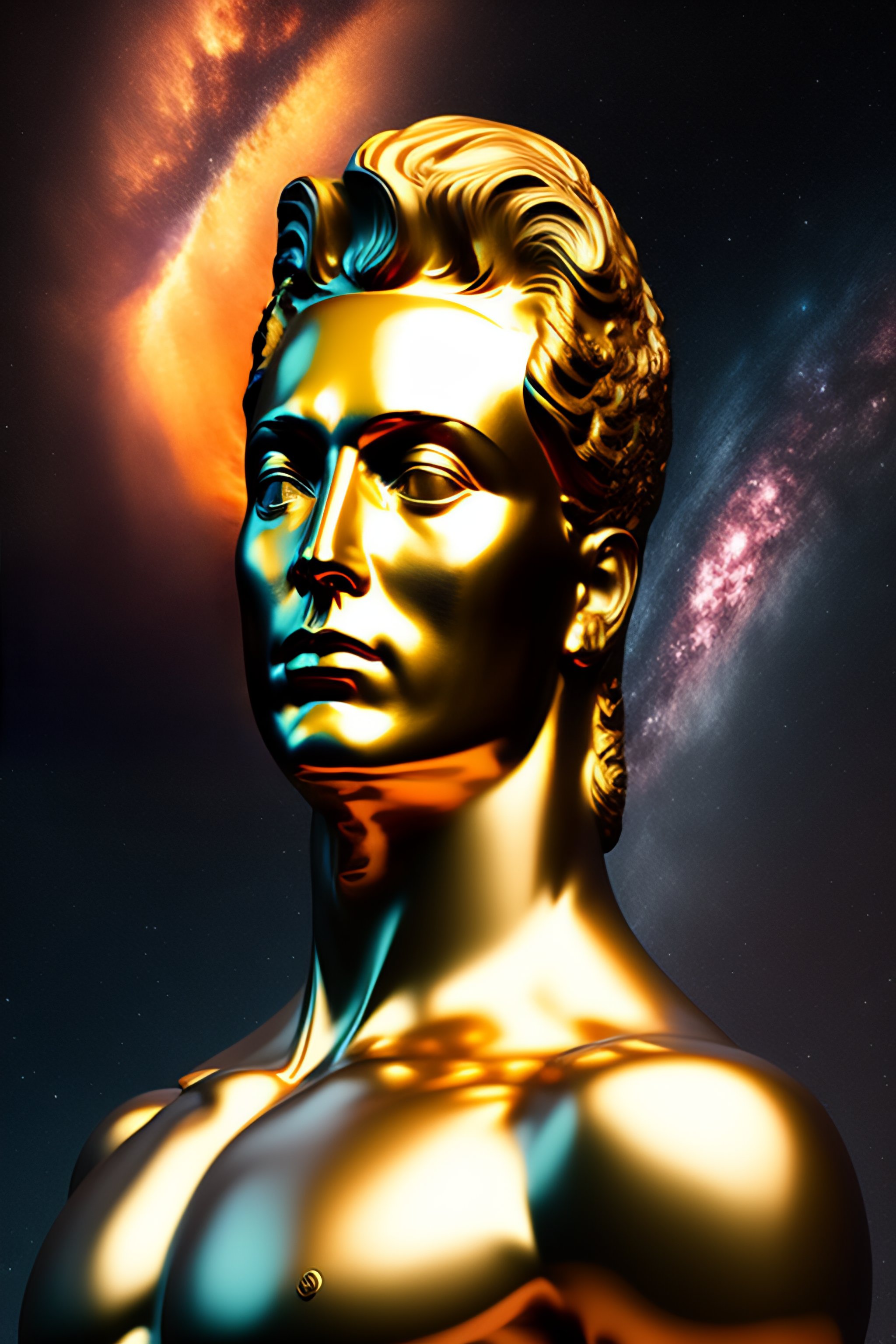 Lexica - Realistic old elon musk bust of a greek god statue. space ...