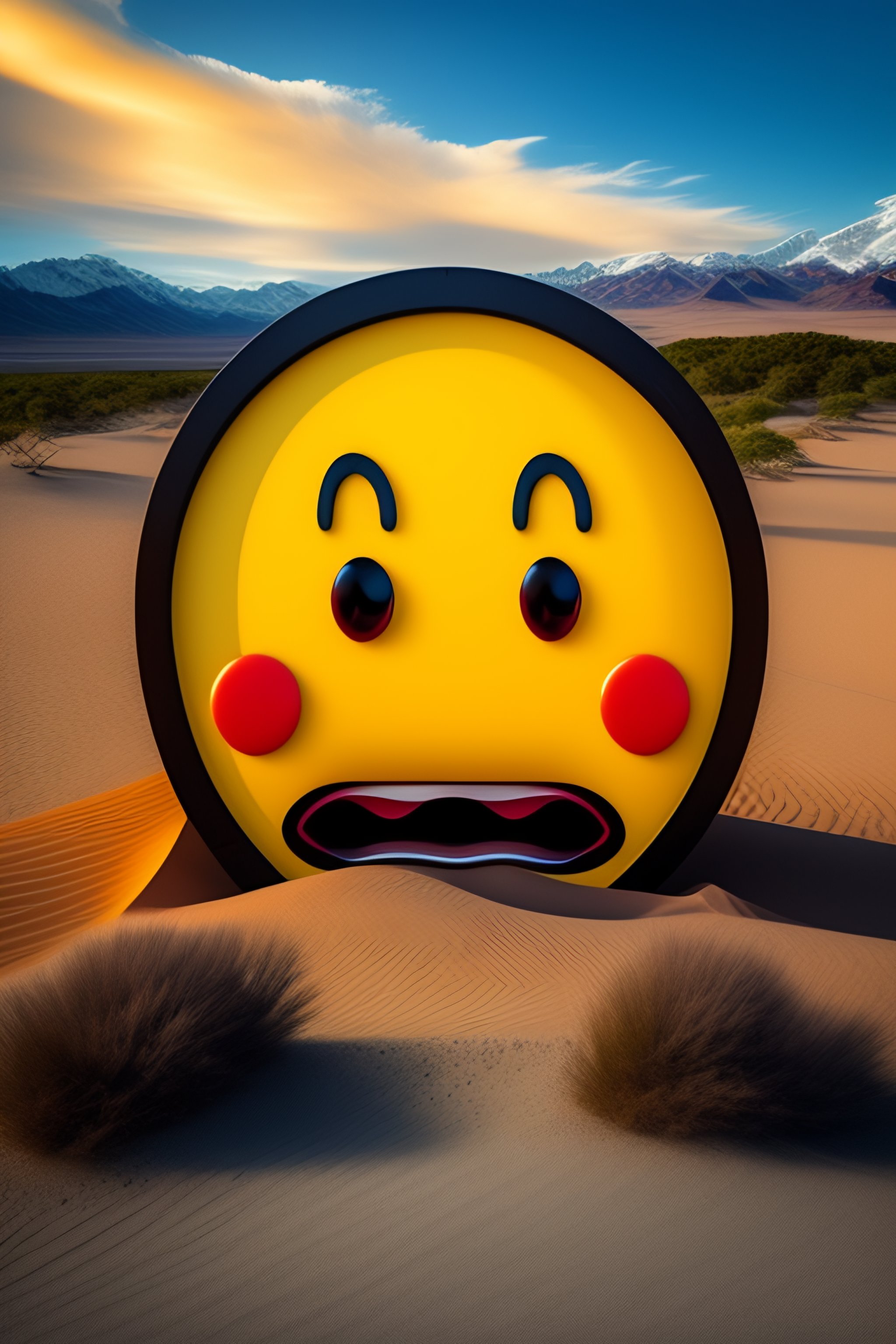 Lexica - Emoji zany face graffiti