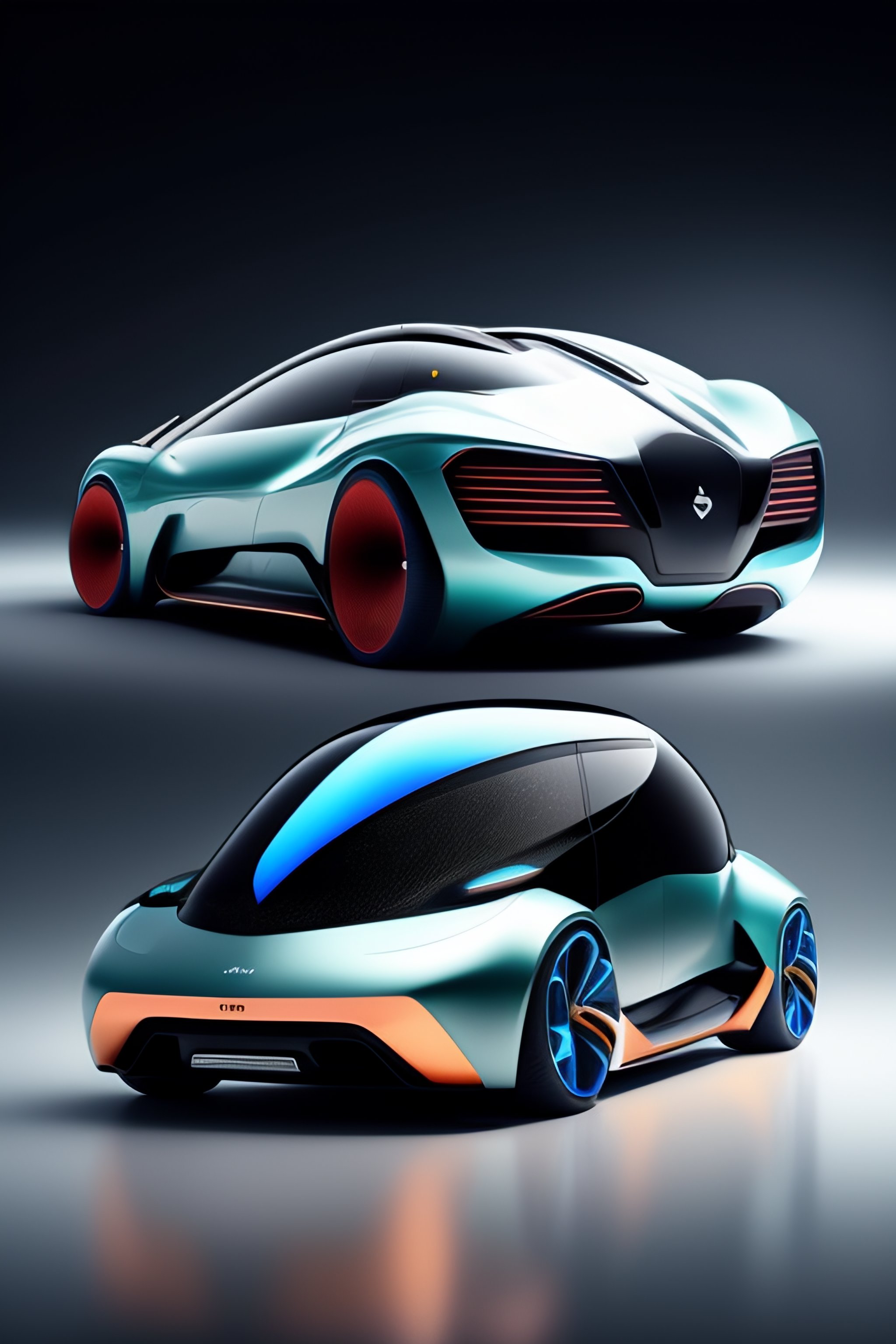 Lexica - A futuristic car moved by hydrogen