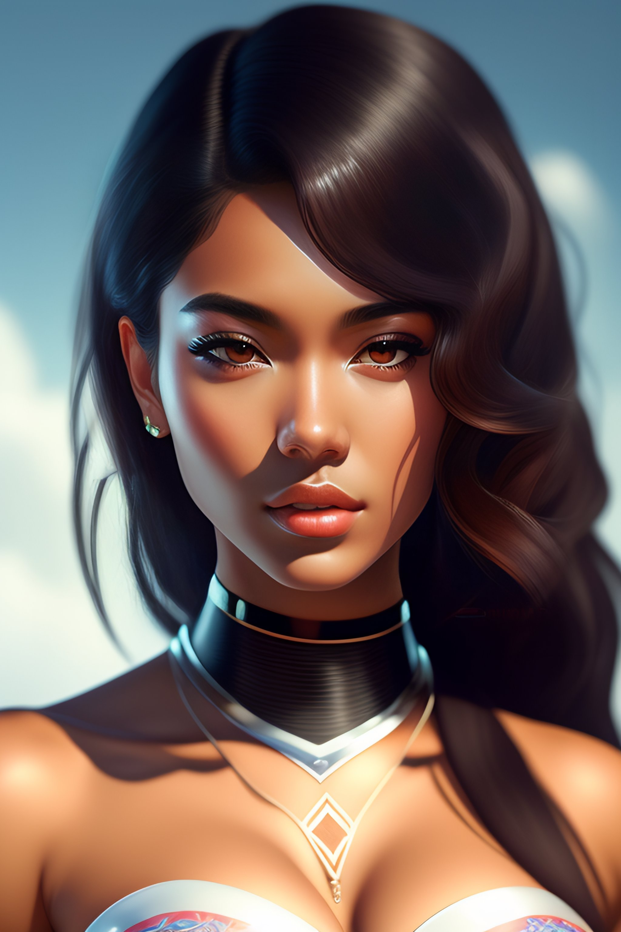 Lexica A Masterpiece Ultrarealistic Ultradetailed Full Body View Of Sexy Anime Girl That Looks