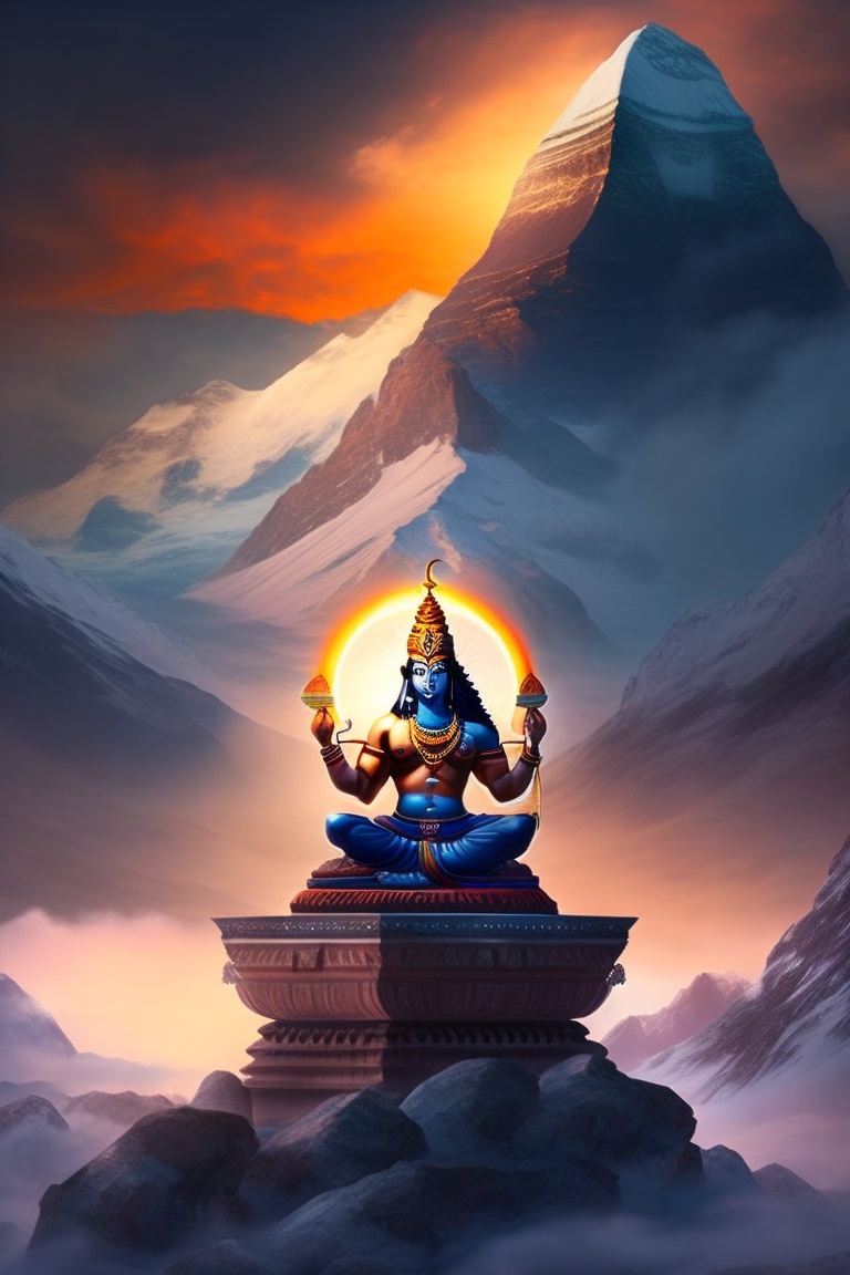 Lexica - Lord Shiva is often depicted in Hindu mythology as sitting on ...