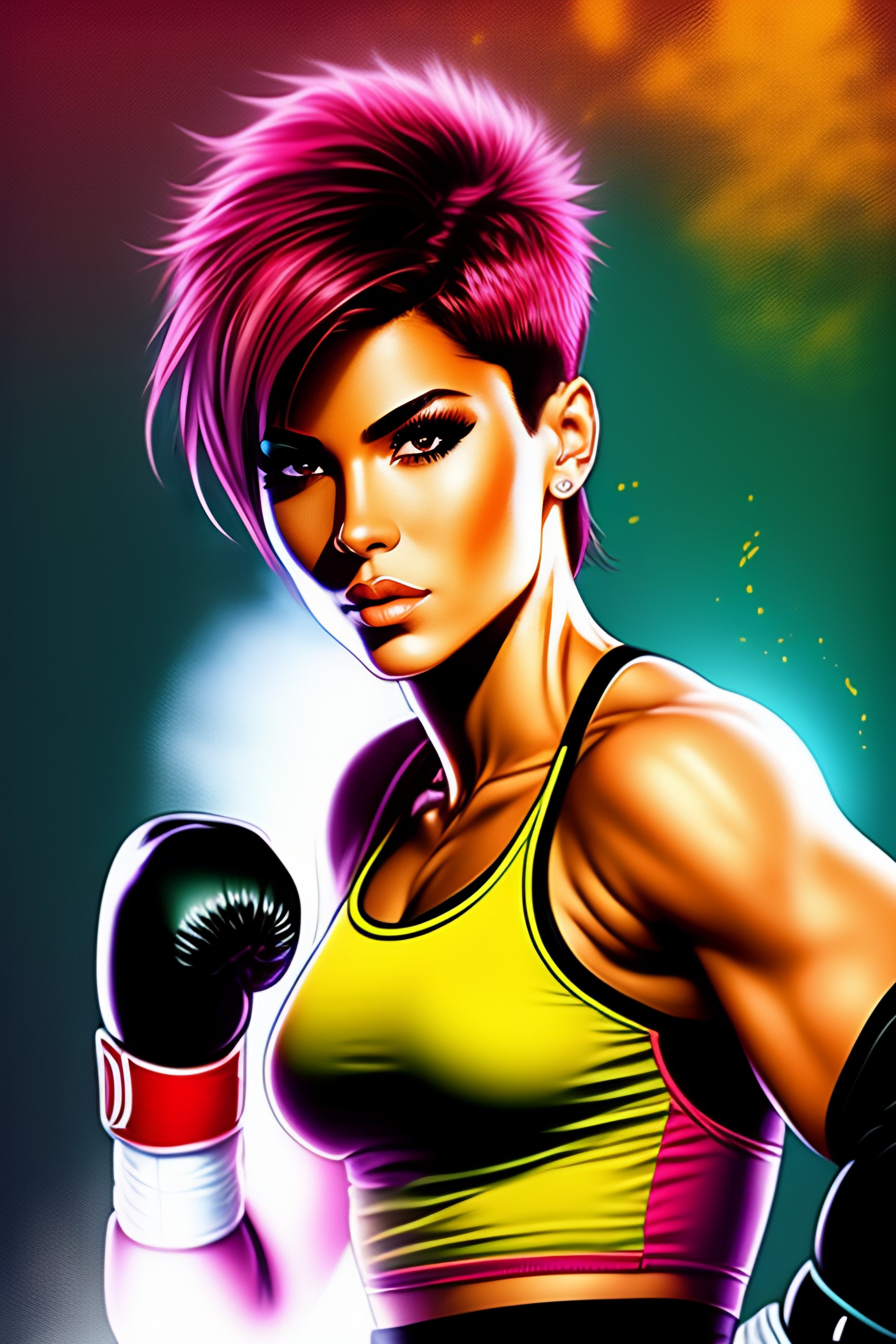 Anime Female Boxer
