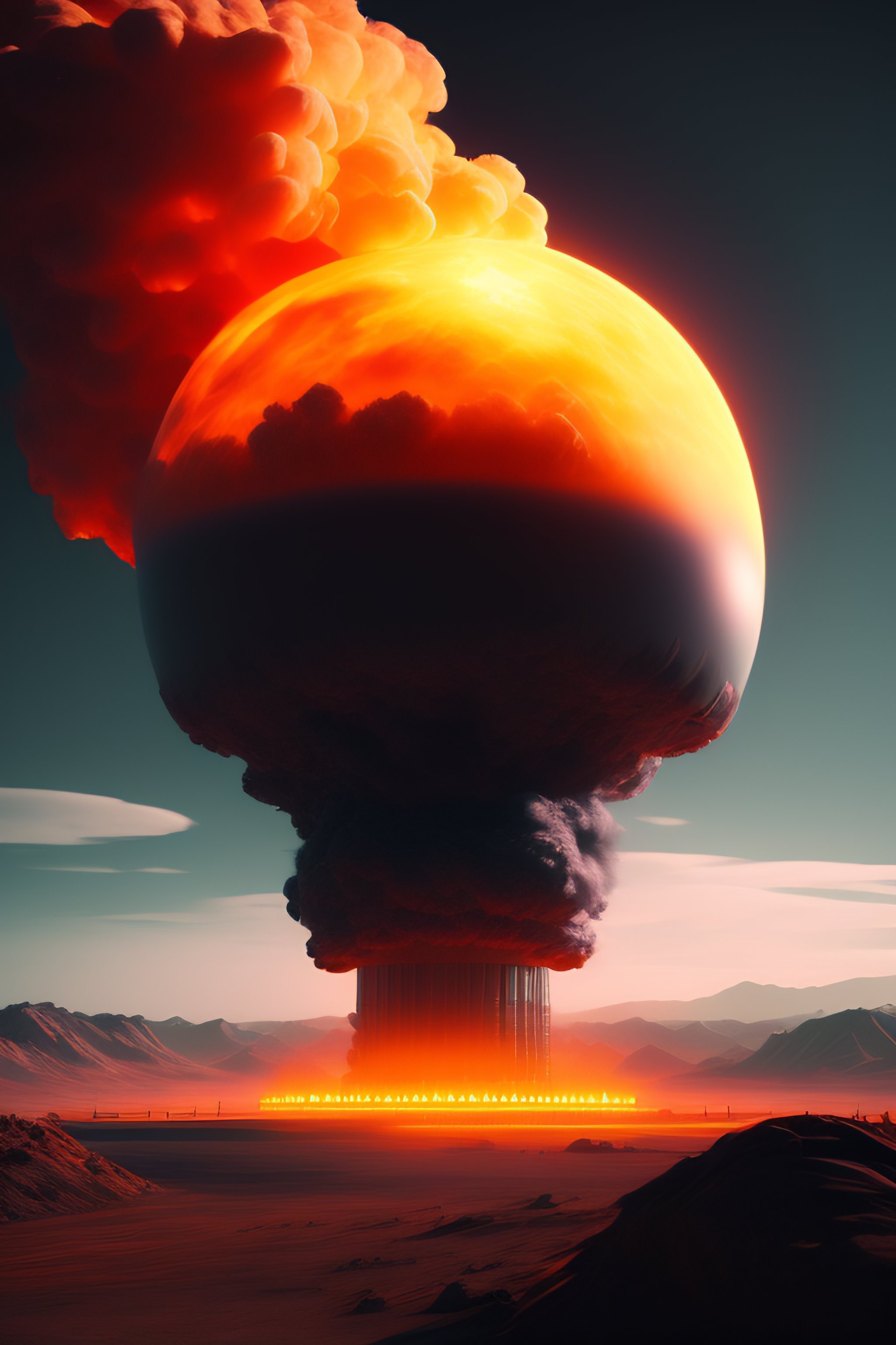 Lexica - Nuclear war on Earth unreal engine octan render trending on ...