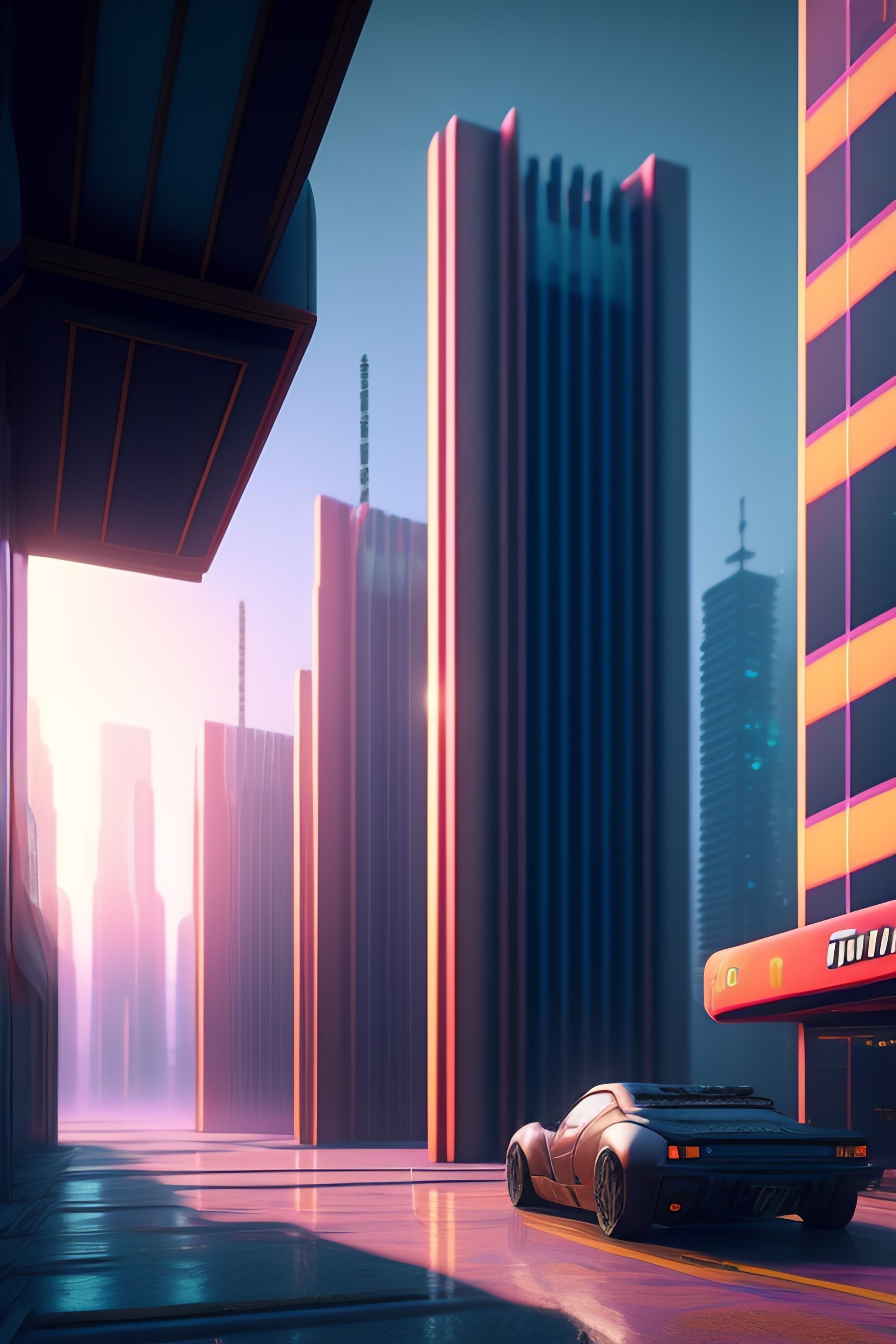 Lexica - Post apocopic cyberpunk city with , highly detailed ...