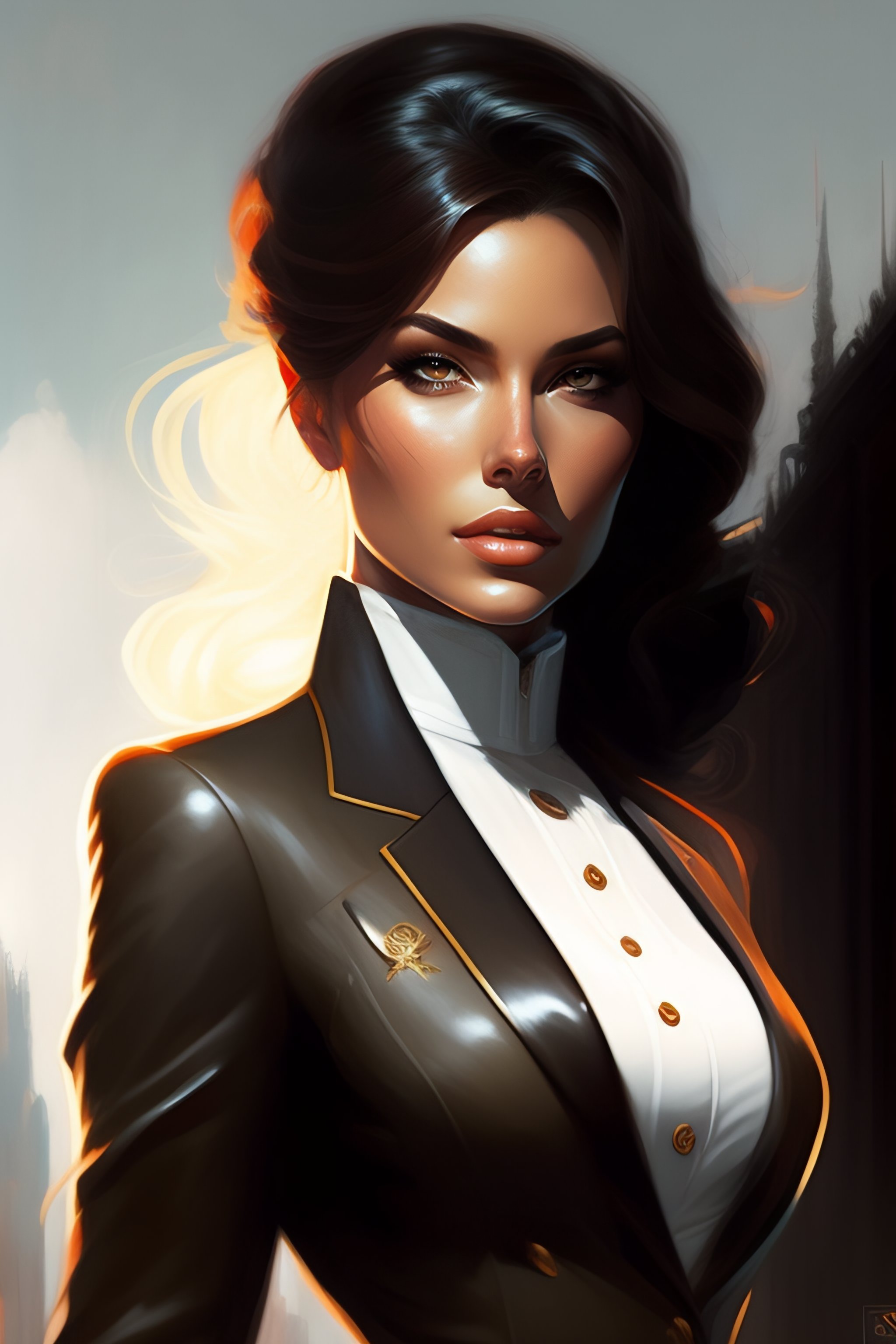 Lexica - Secret Agent woman, hd shot, digital portrait, beautiful, artstation, comic style, by ...
