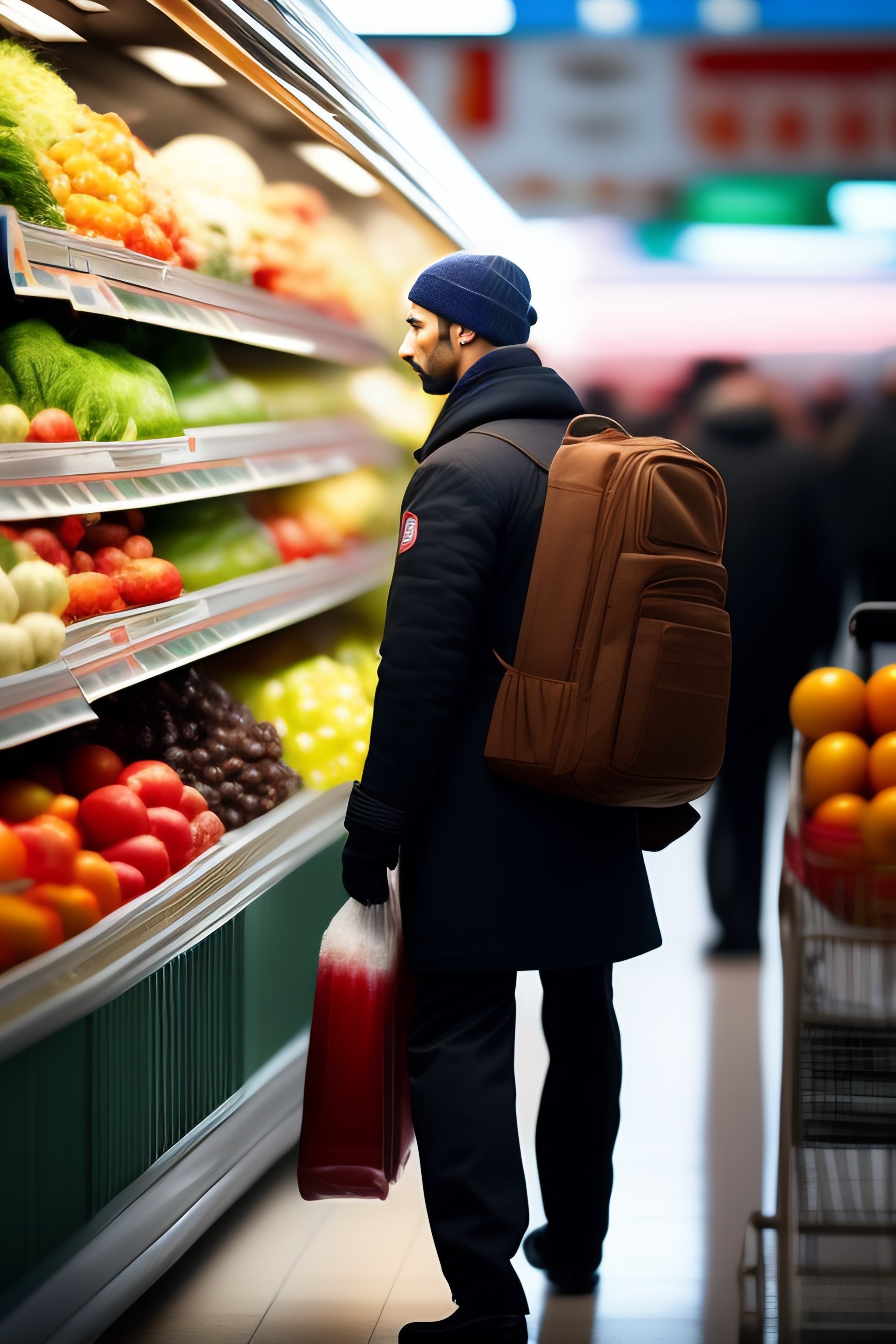 Lexica - Man stealing in a supermarket