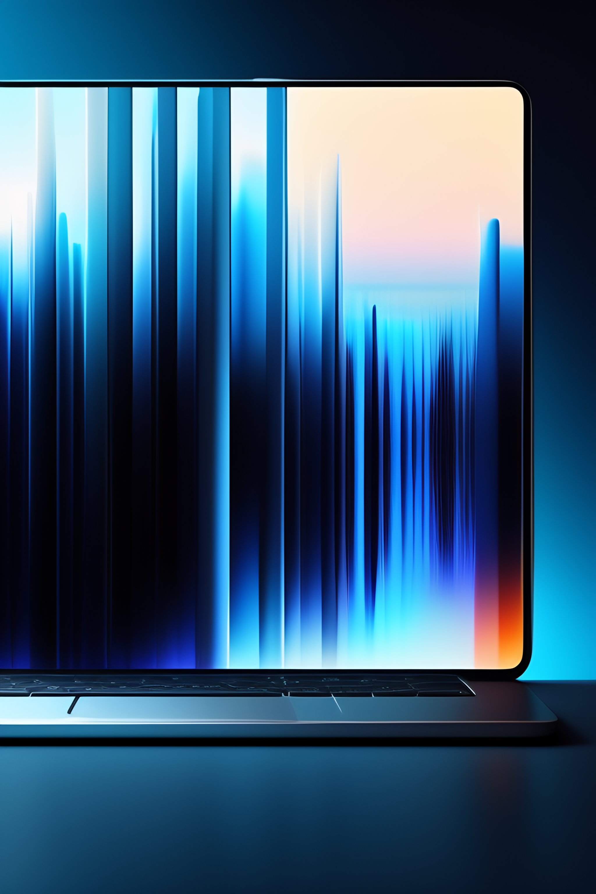 Lexica - Dark blue, cyber, black, interface, digital, art modern